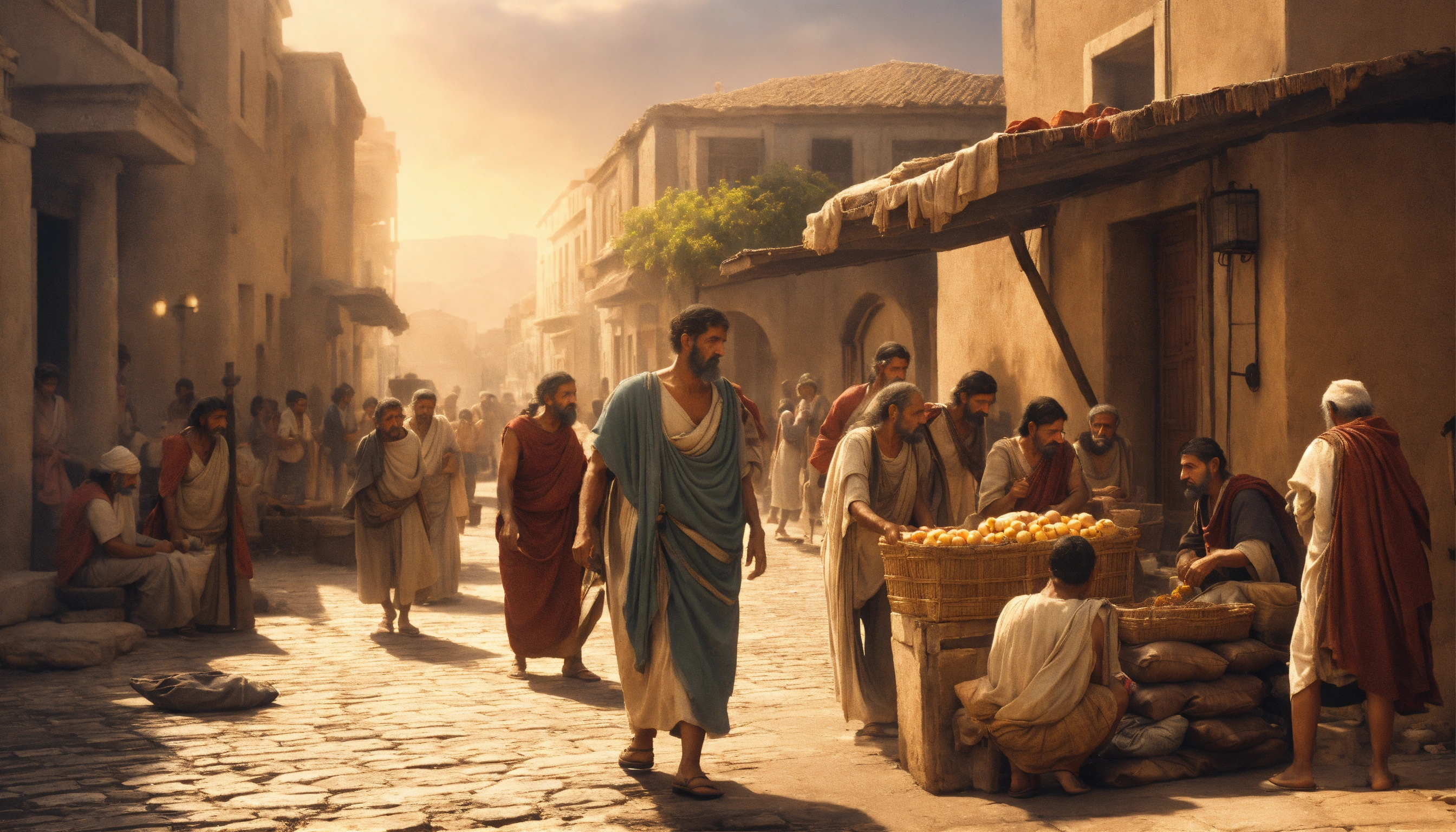 Lexica - People from ancient Greece, poor, assisting the needy, in the ...