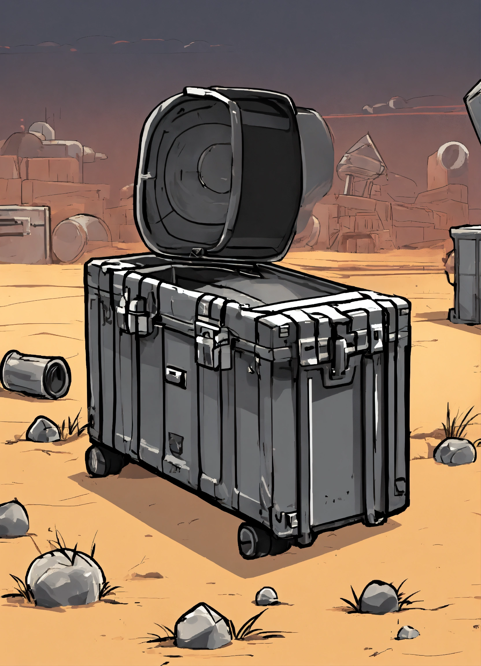 Lexica - Flying weapon container image, for a 2d platform game, a ...