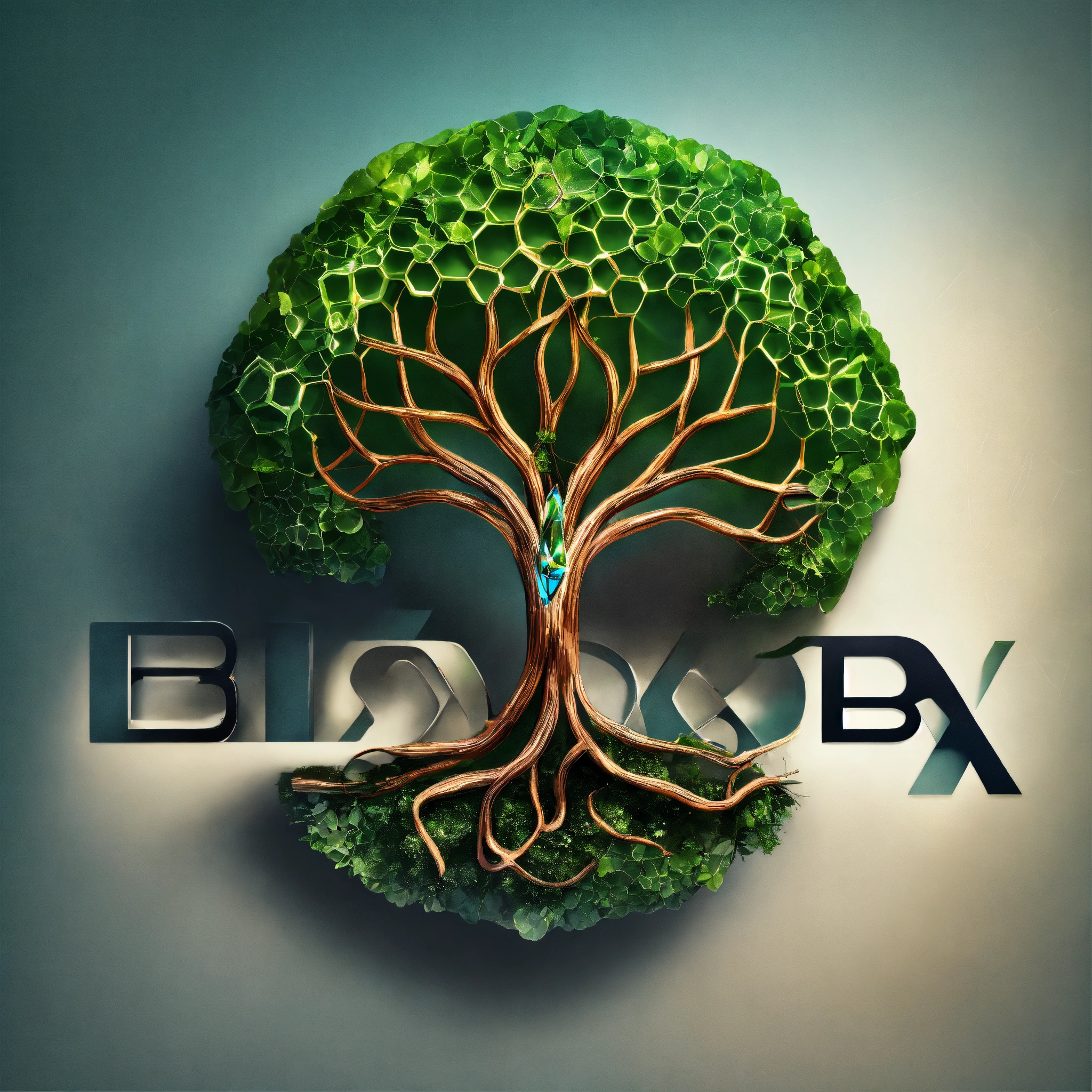 Lexica - A logo for BioX, a company that combines biology and technology.
