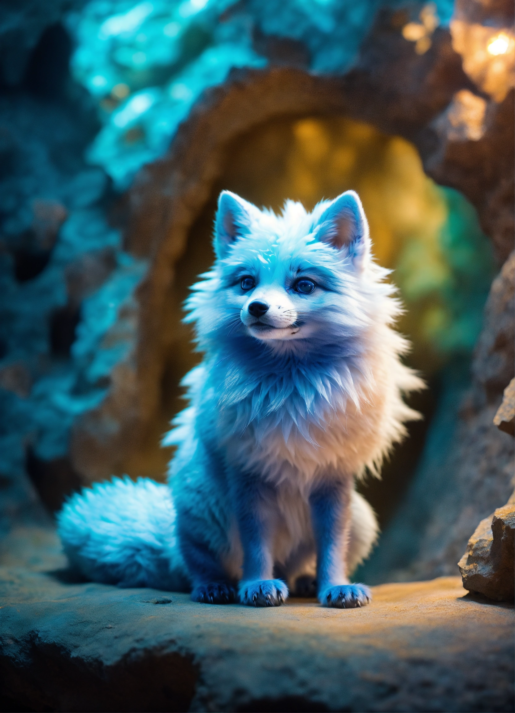 Lexica - A fluffy alien creature that is like an arctic fox with lizard ...