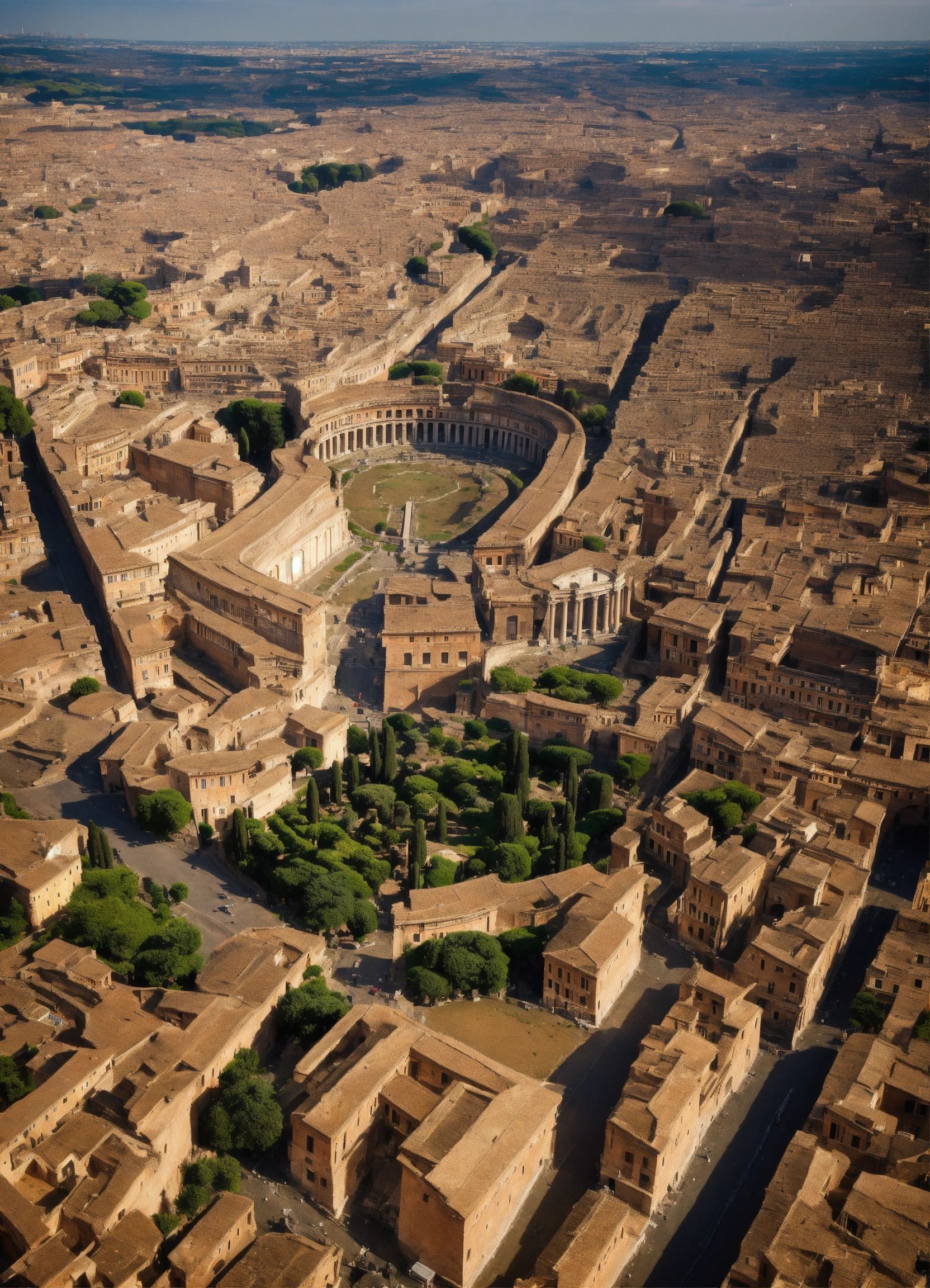 Lexica - An ariel view of the ancient city of rome