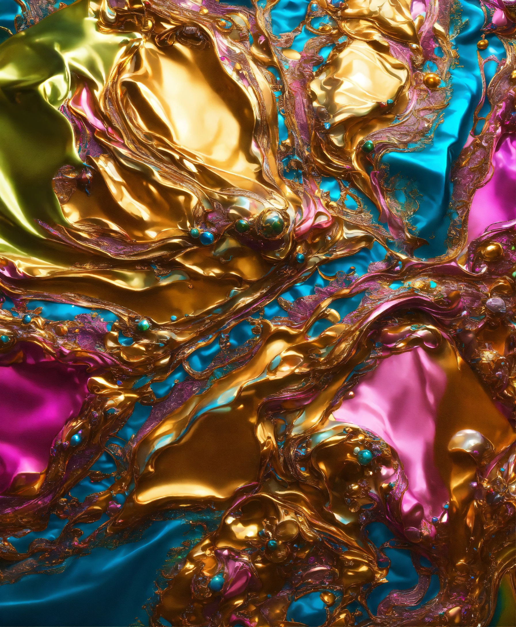 Lexica - Colorful abstract painting oil and water complex complicated ...