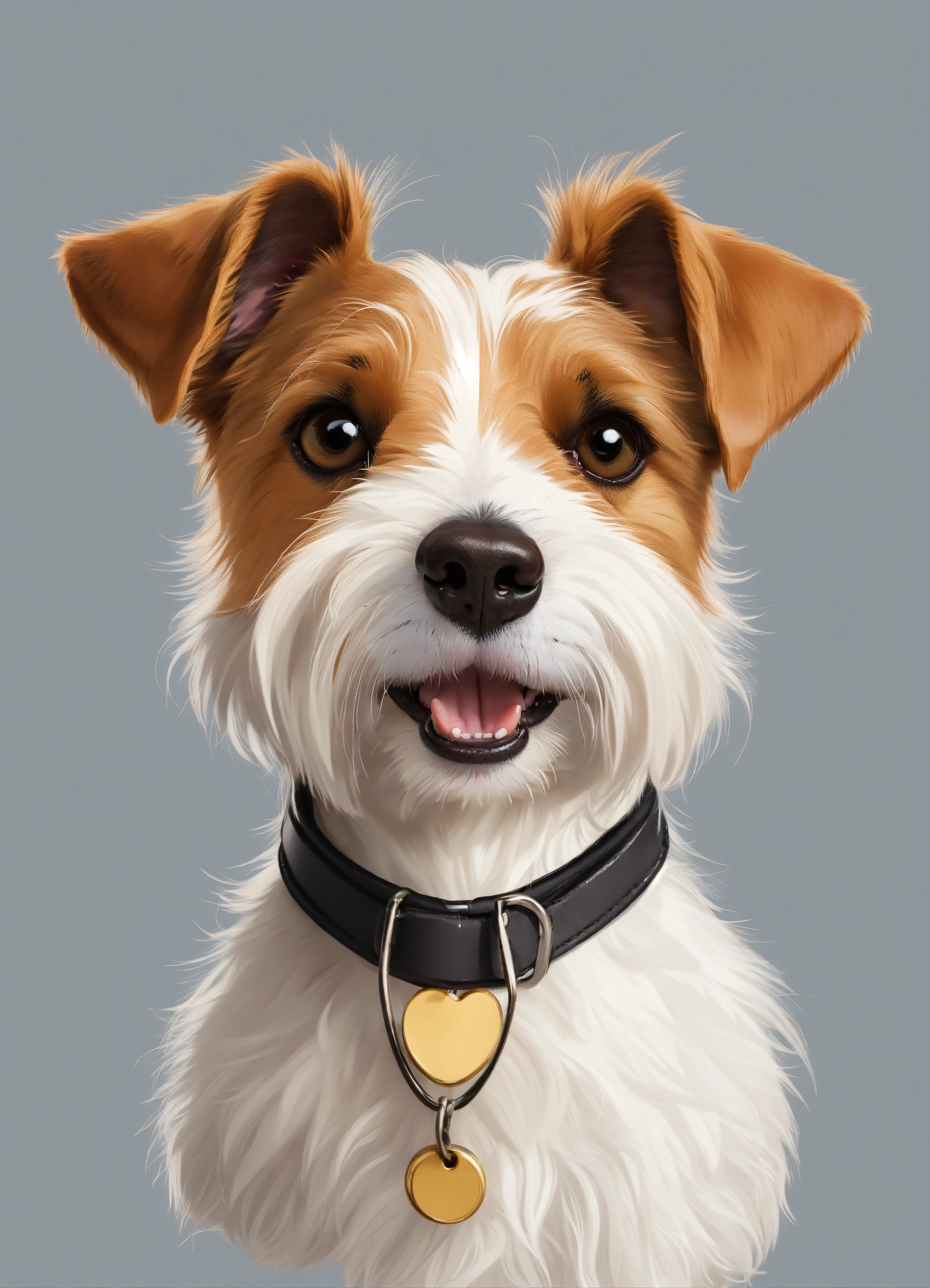 Lexica - Cute realistic cartoon parson russell terrier dog, with a ...