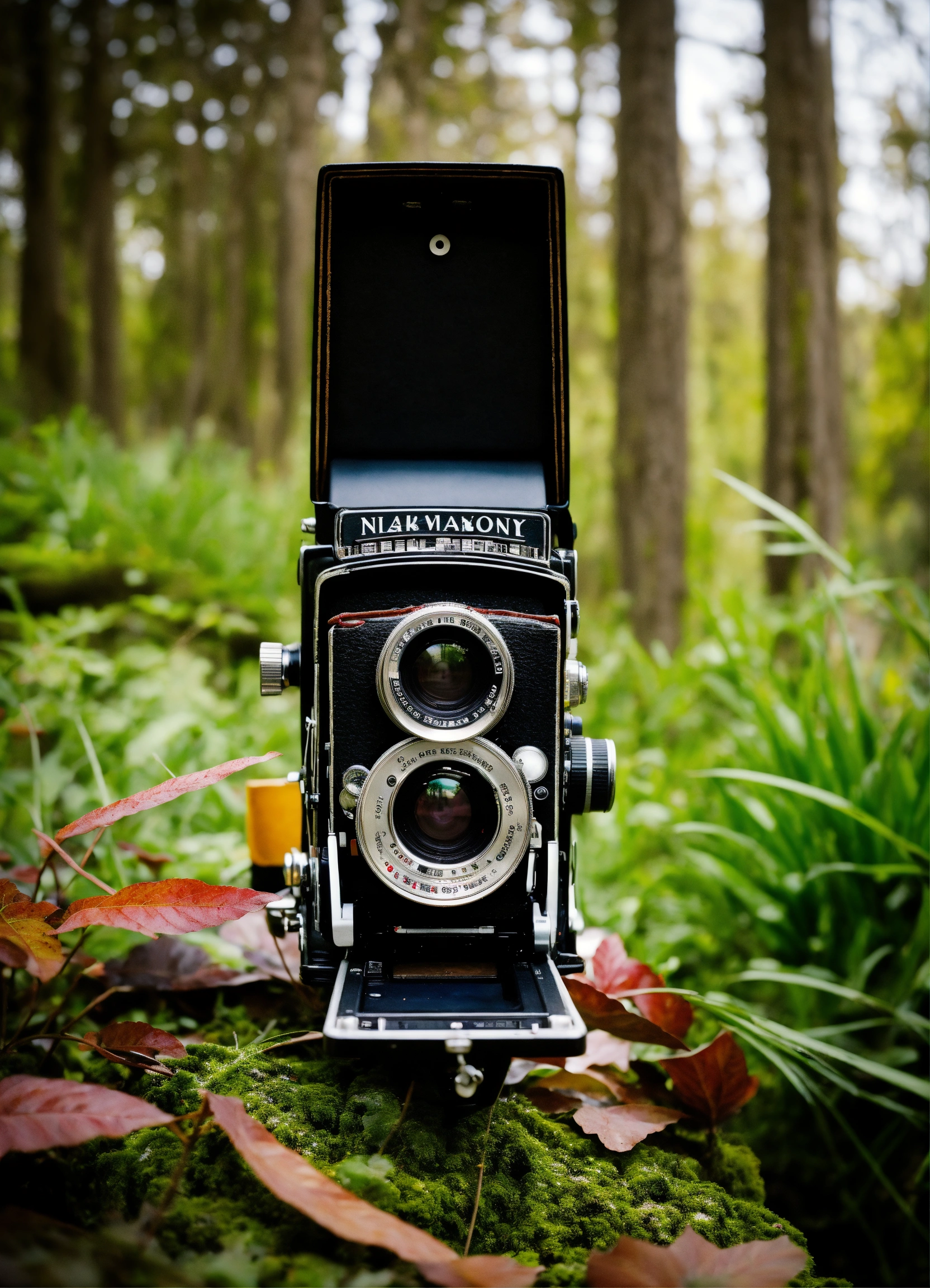 Lexica - Old school camera in nature