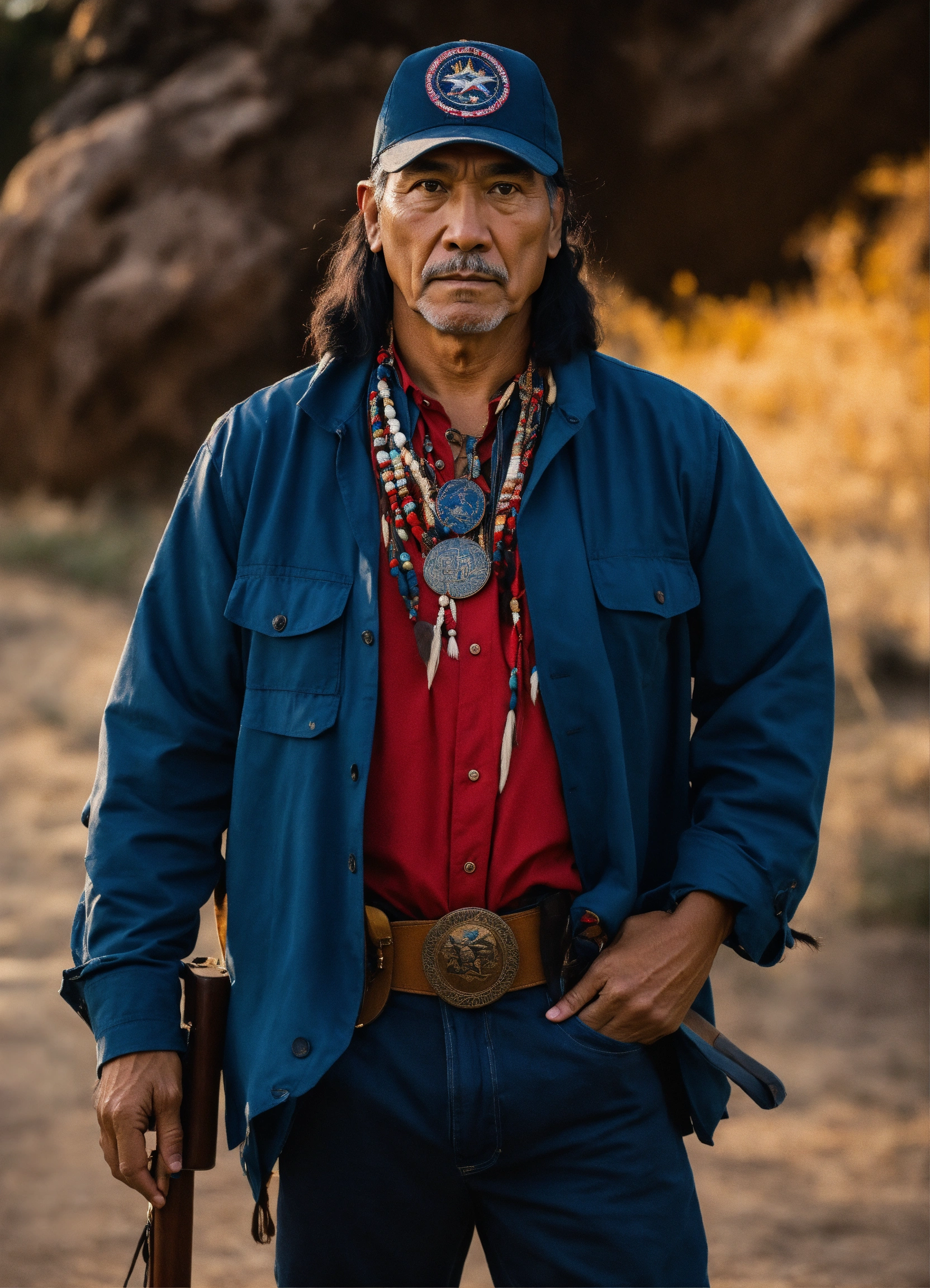 Lexica - Scared unique expressive CIA agent cherokee native american ...