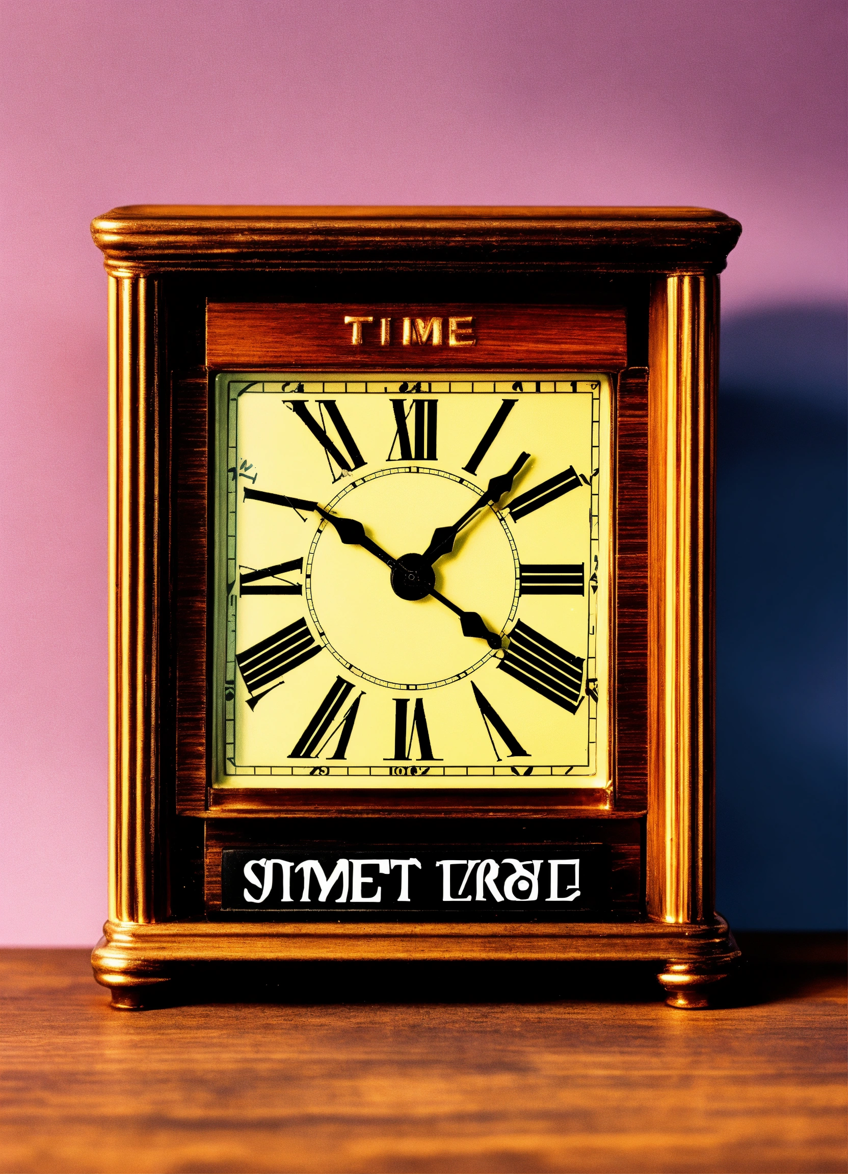 Lexica - A timer with the phrase highlighting the value of time.