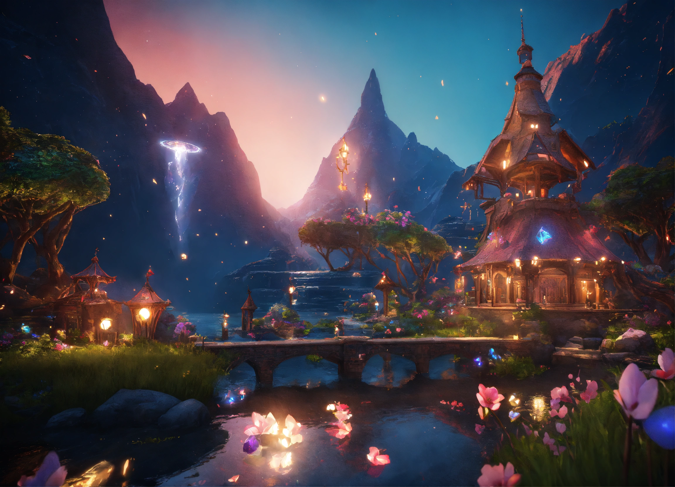 Lexica - Fantasy realm, Diamond, magnificent, 8K resolution, Blender