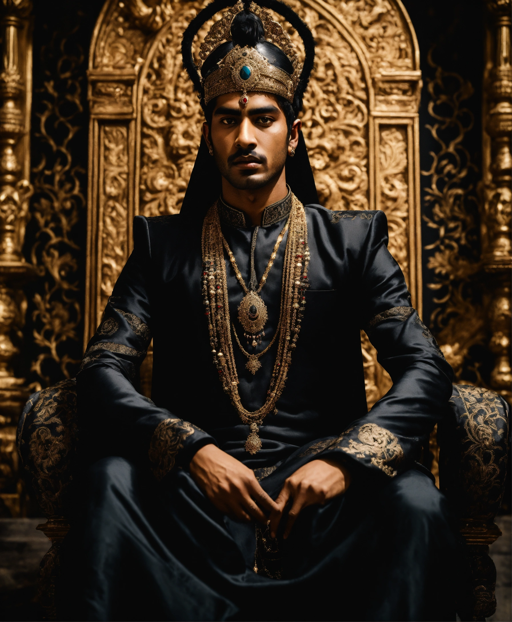 Lexica - Dark, mysterious and dramatic portrait of a young handsome ...