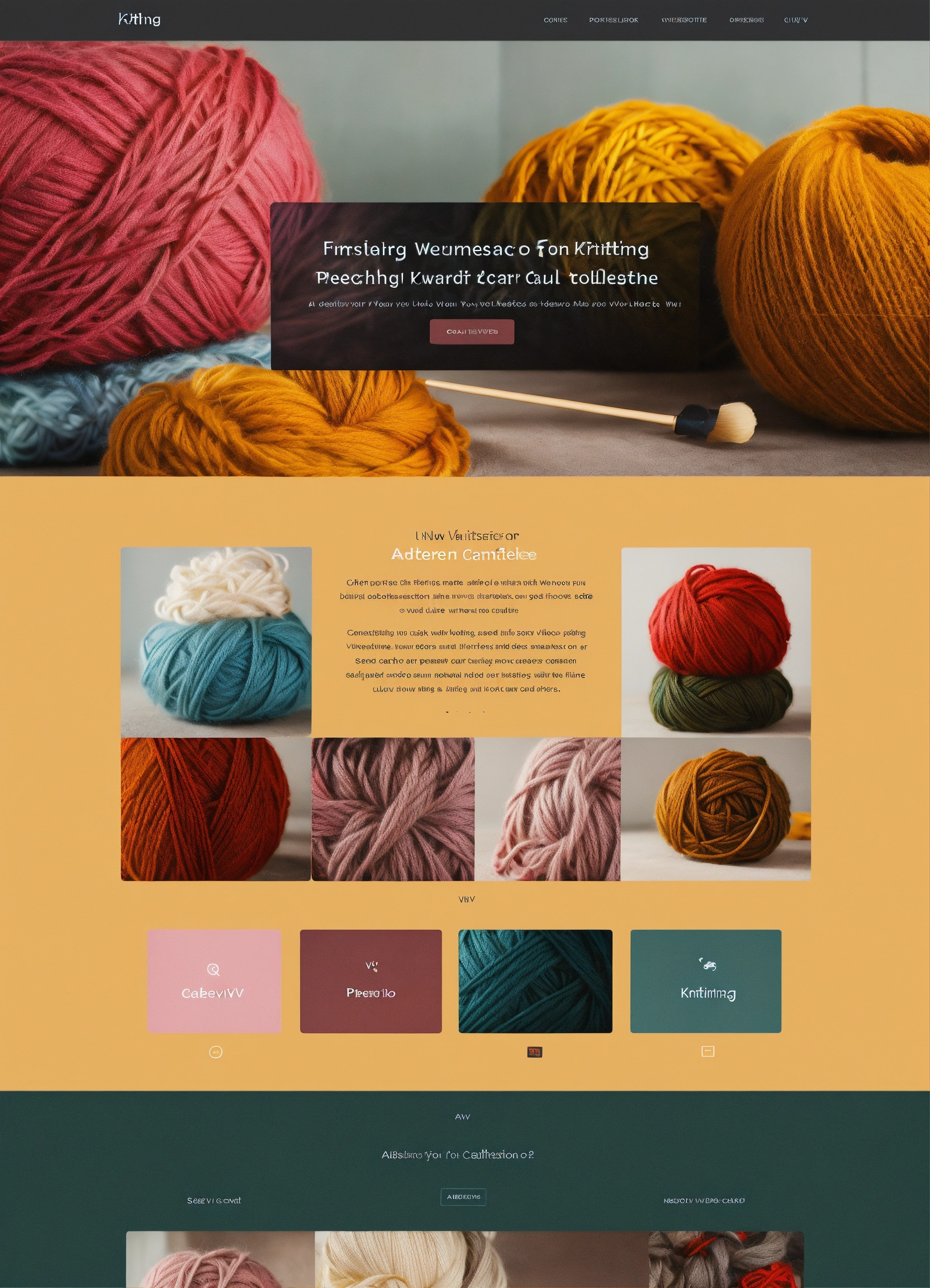 Lexica - Portfolio website for knitting ui design sophisticated, adobe ...