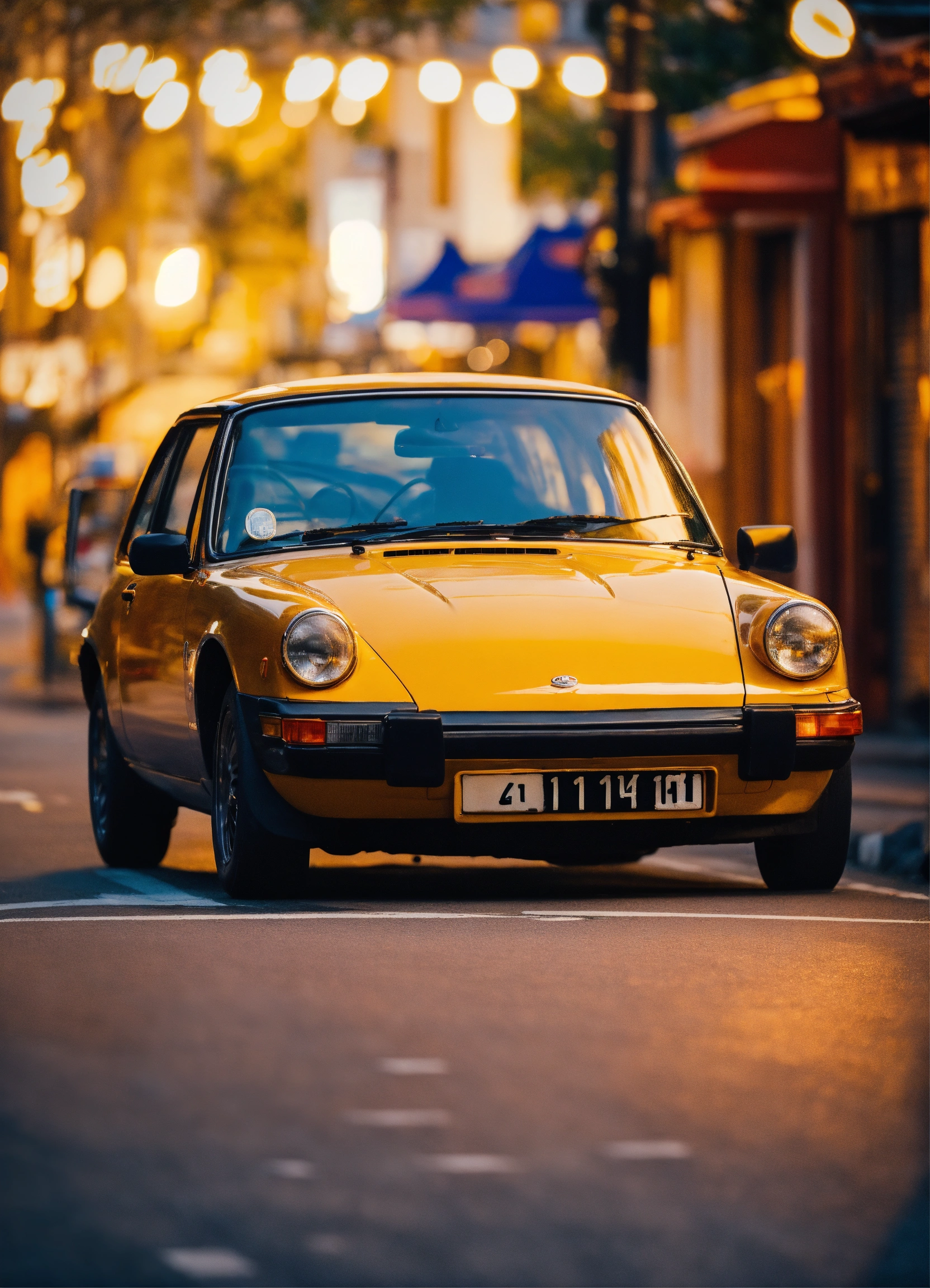 Lexica - A car parked with plate number 1111 parked on a street with a ...