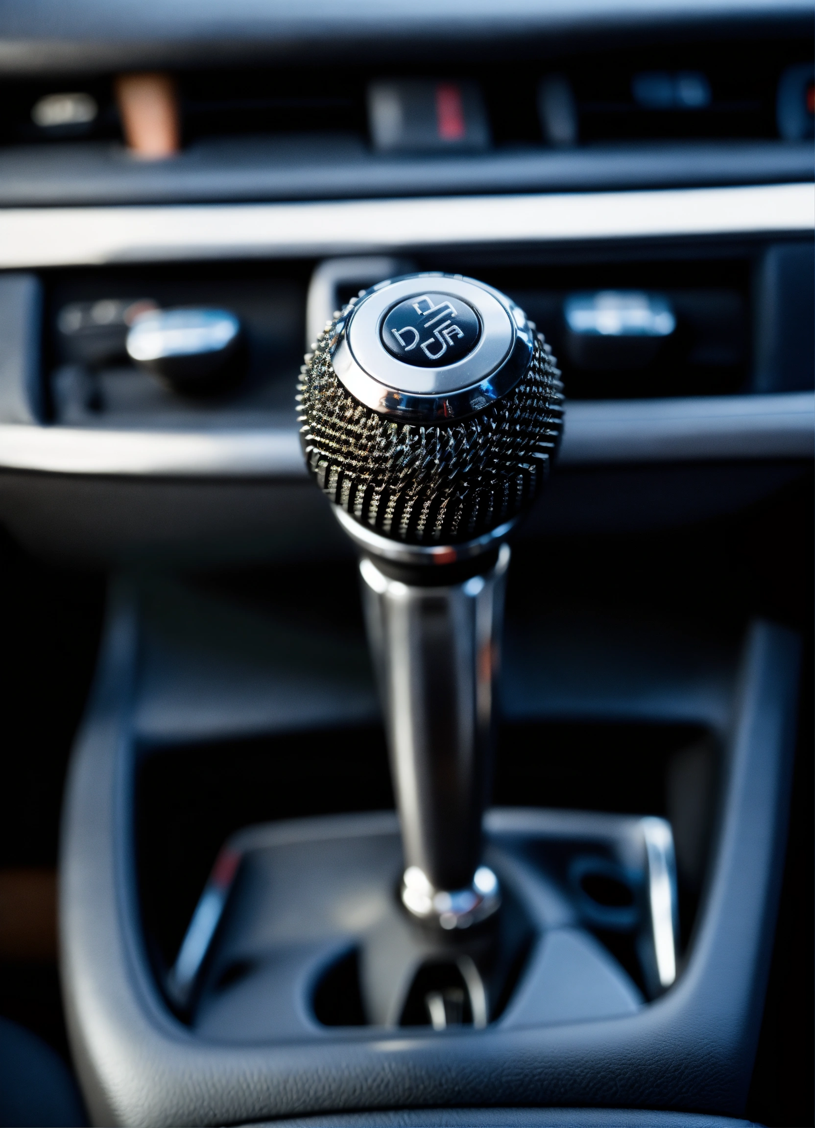 Lexica - A photograph of a manual transmission gear shifter in a car ...