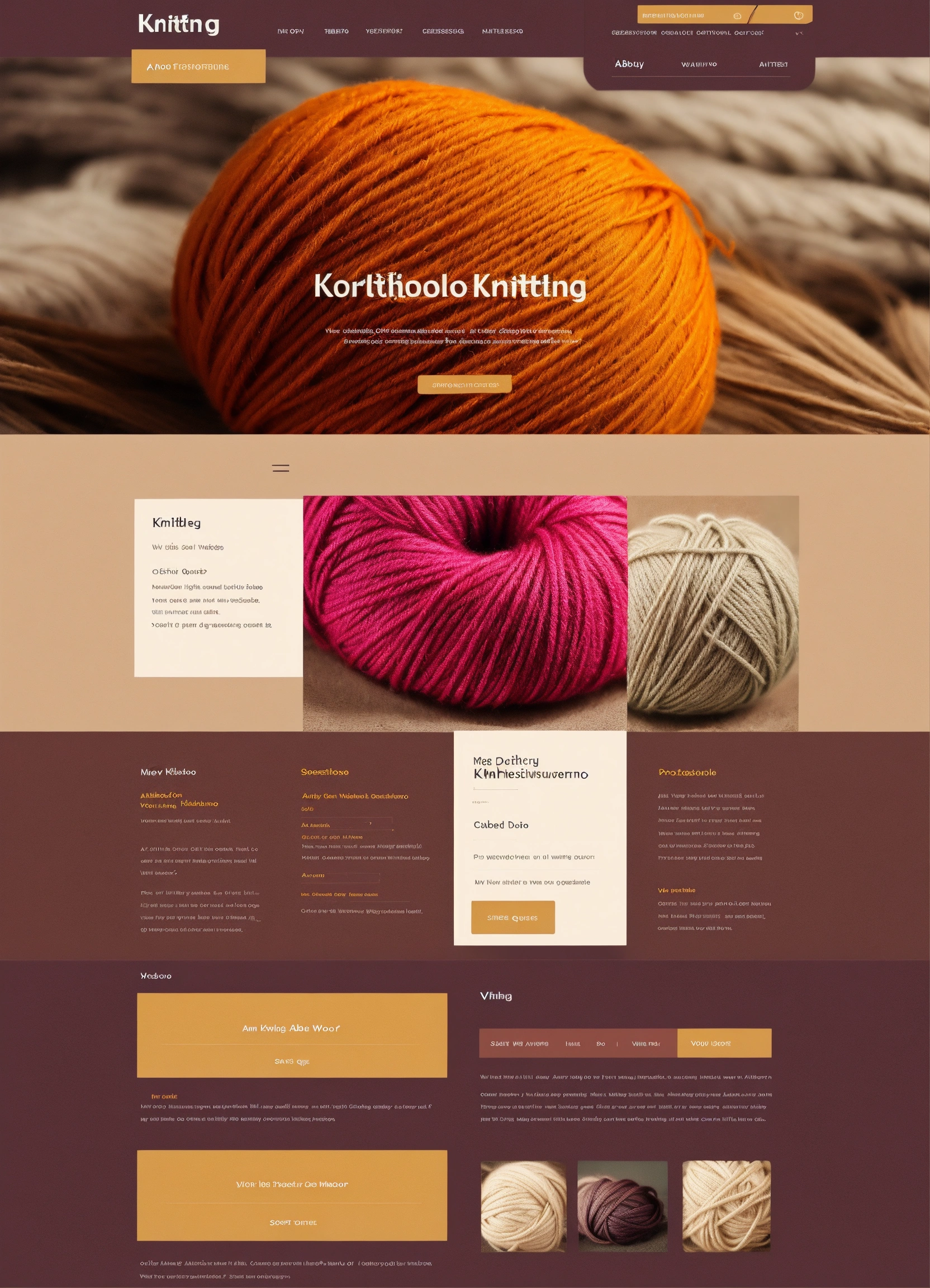 Lexica - Portfolio website for knitting ui design sophisticated, modern ...