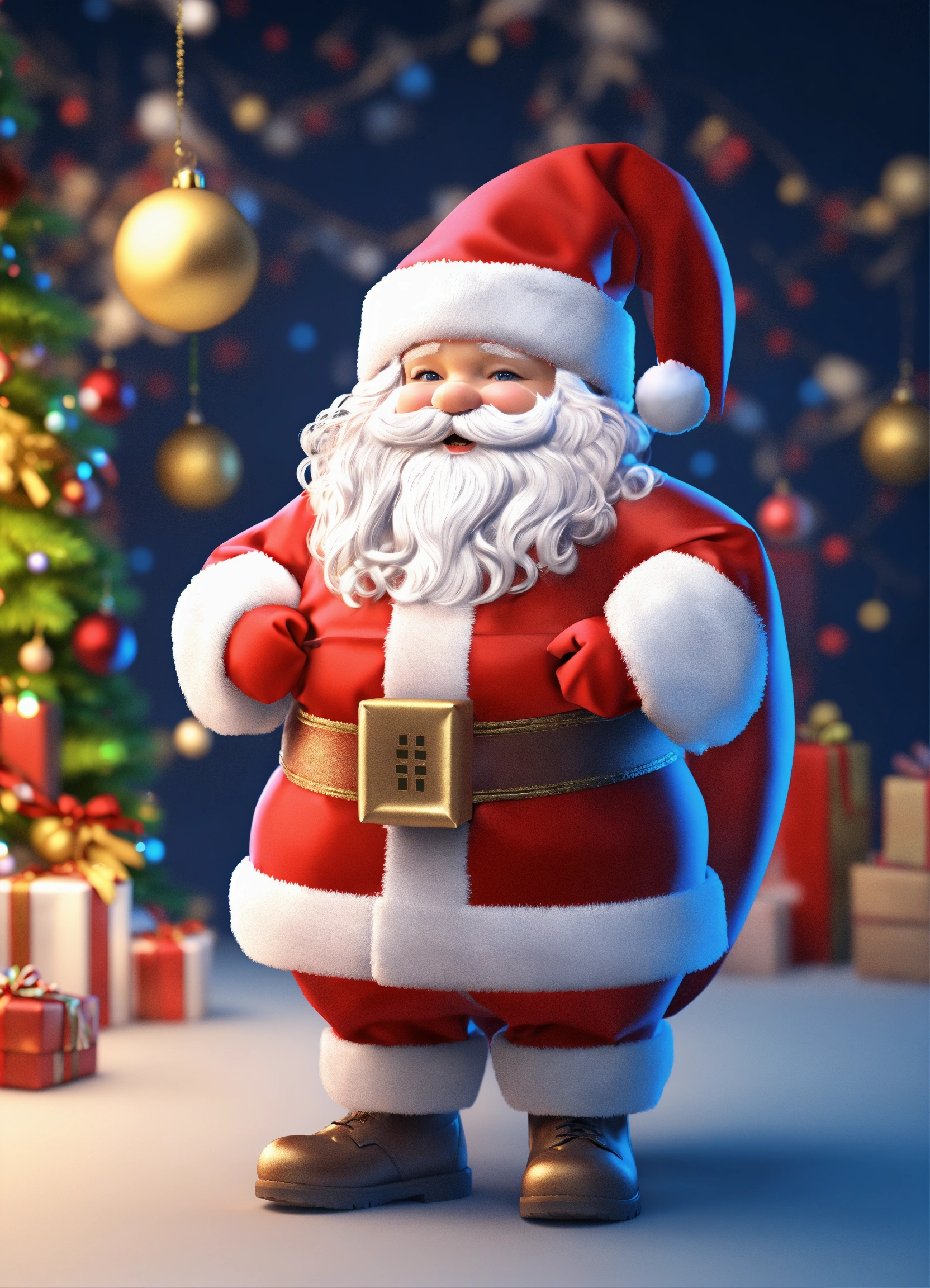 Lexica - 3d realistic cutie Santa Claus during Christmas.8k with ...