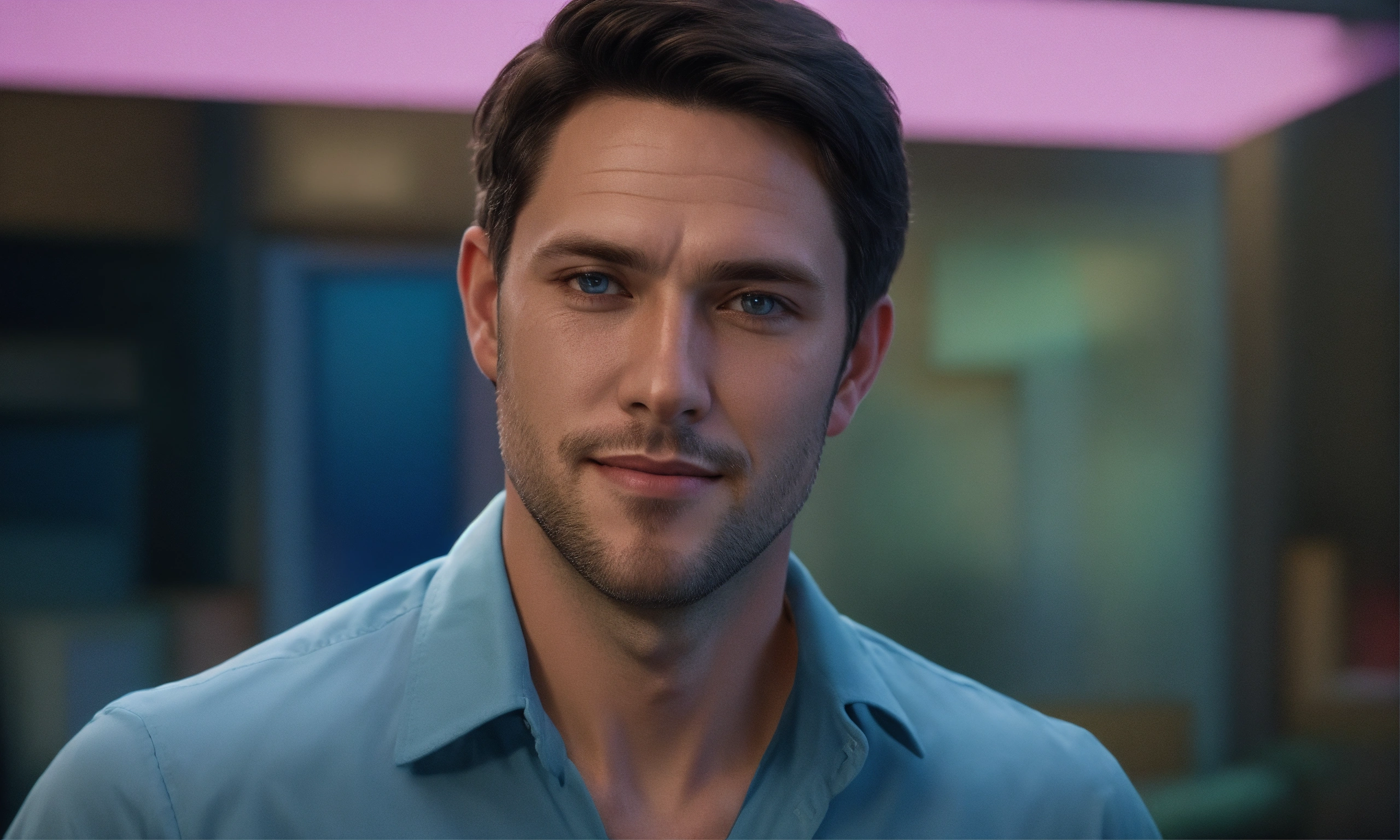 Lexica - A hyperrealistic portrait of a 35 year old white man with a ...