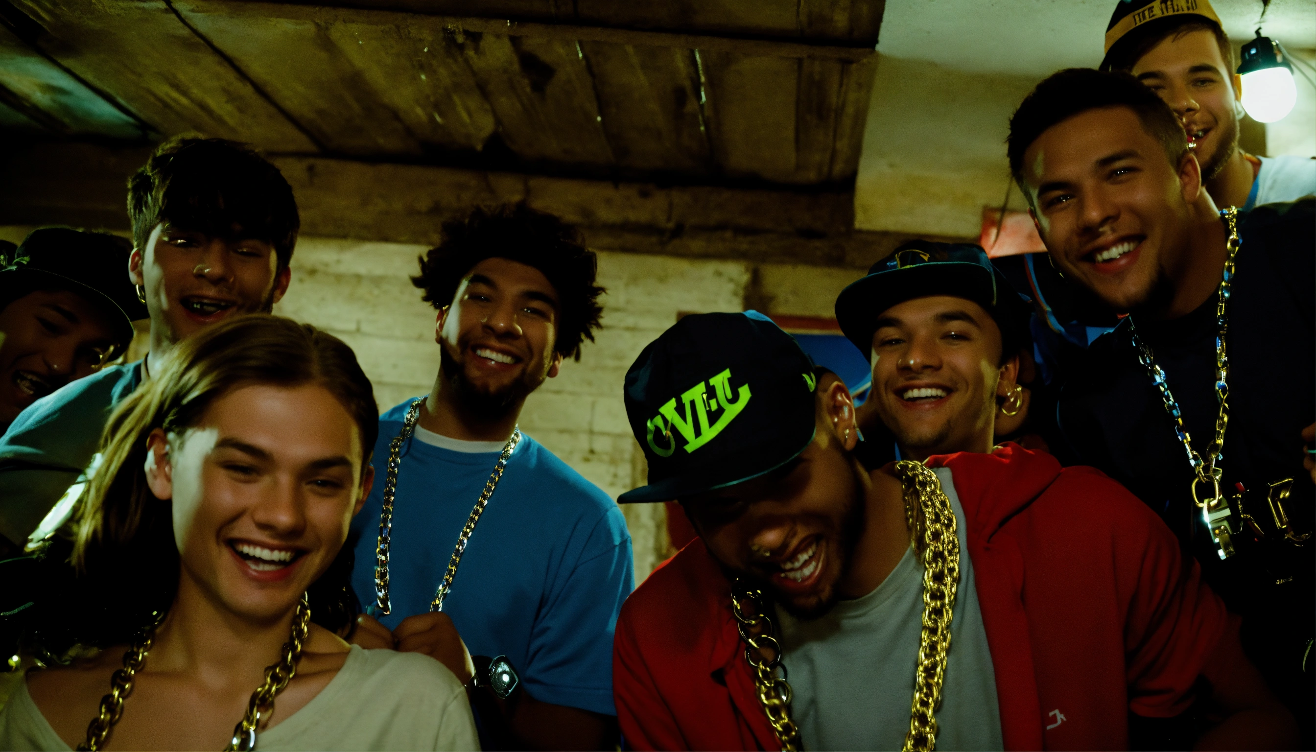 Lexica - Group of mischievous college students, fraternity house ...