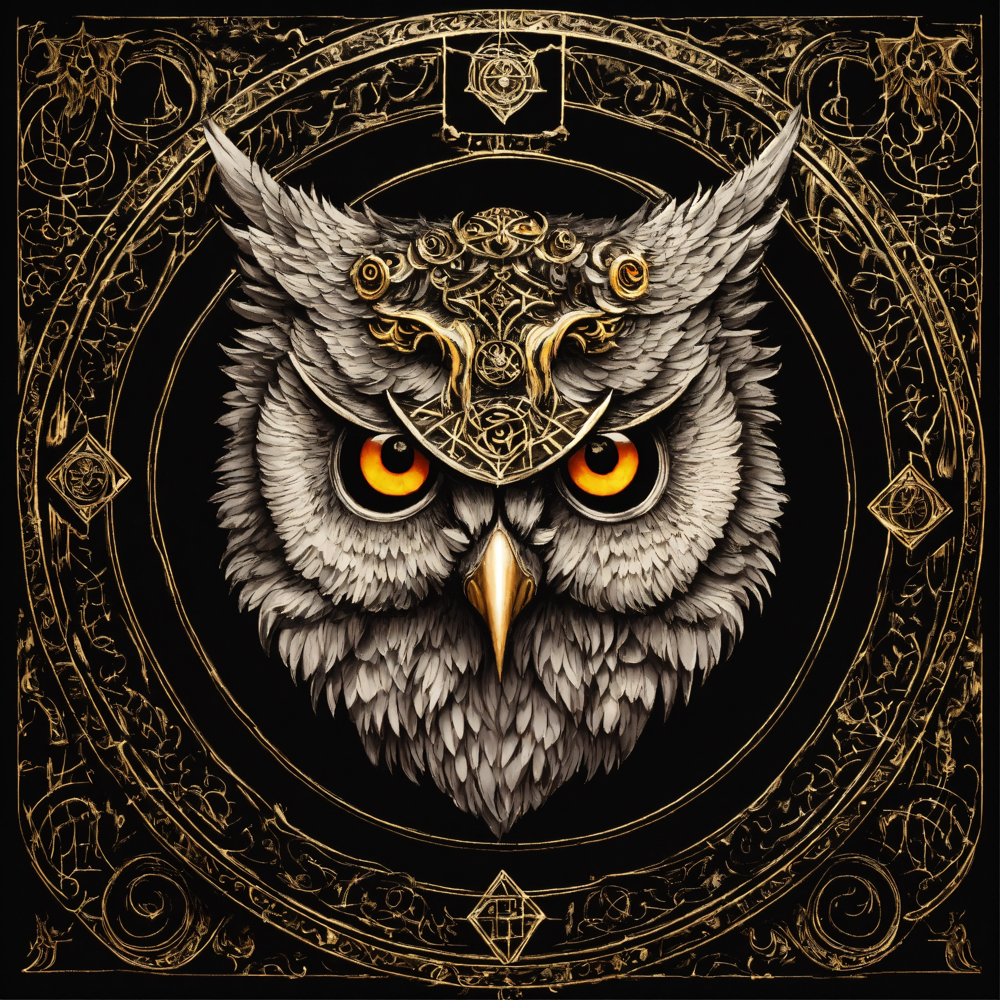 Lexica - Evil Demonic Digital Owl God Head, hyper advanced occultic ...