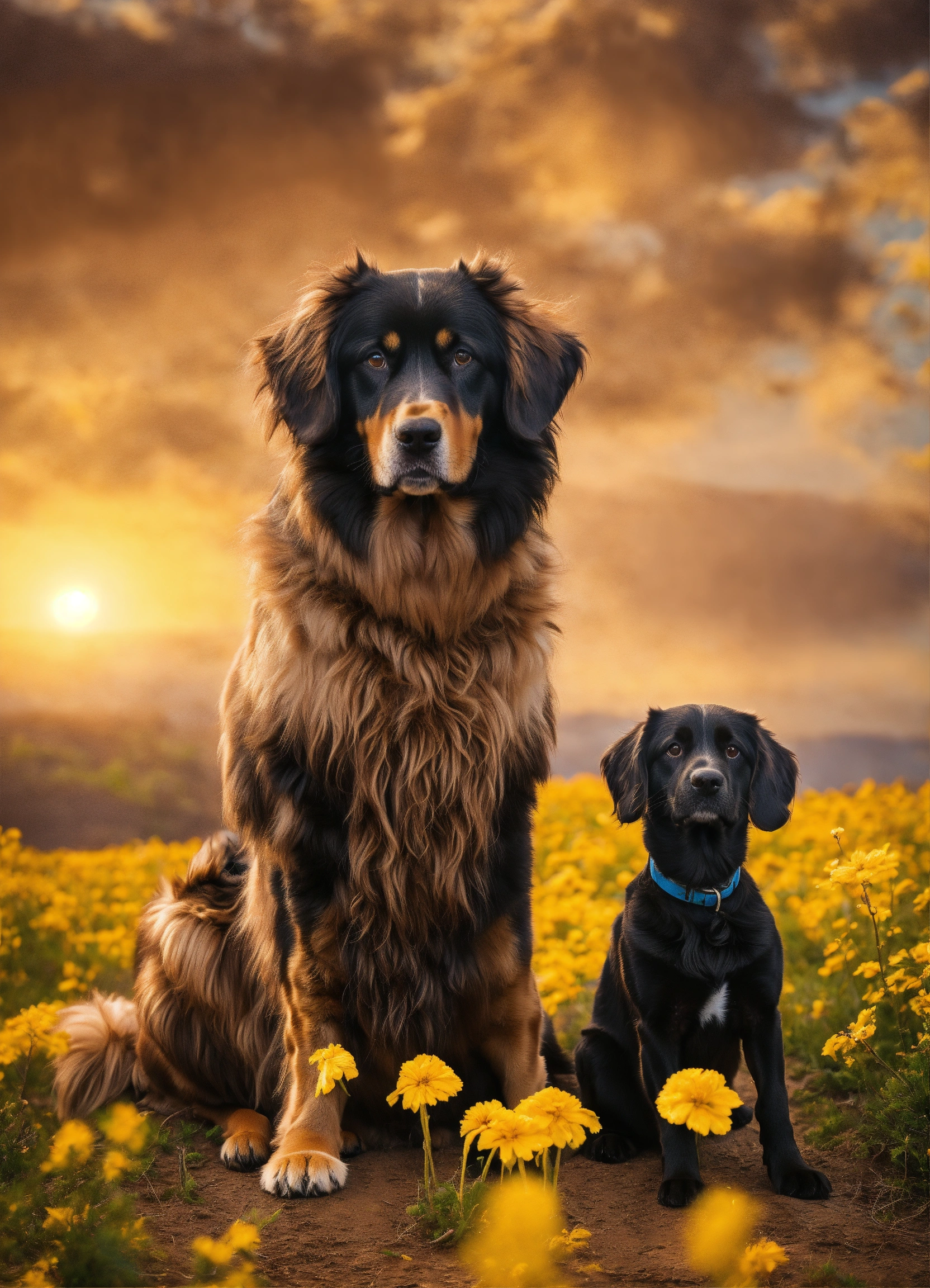 Lexica - Comparison between two dogs. One small and one very big. The ...