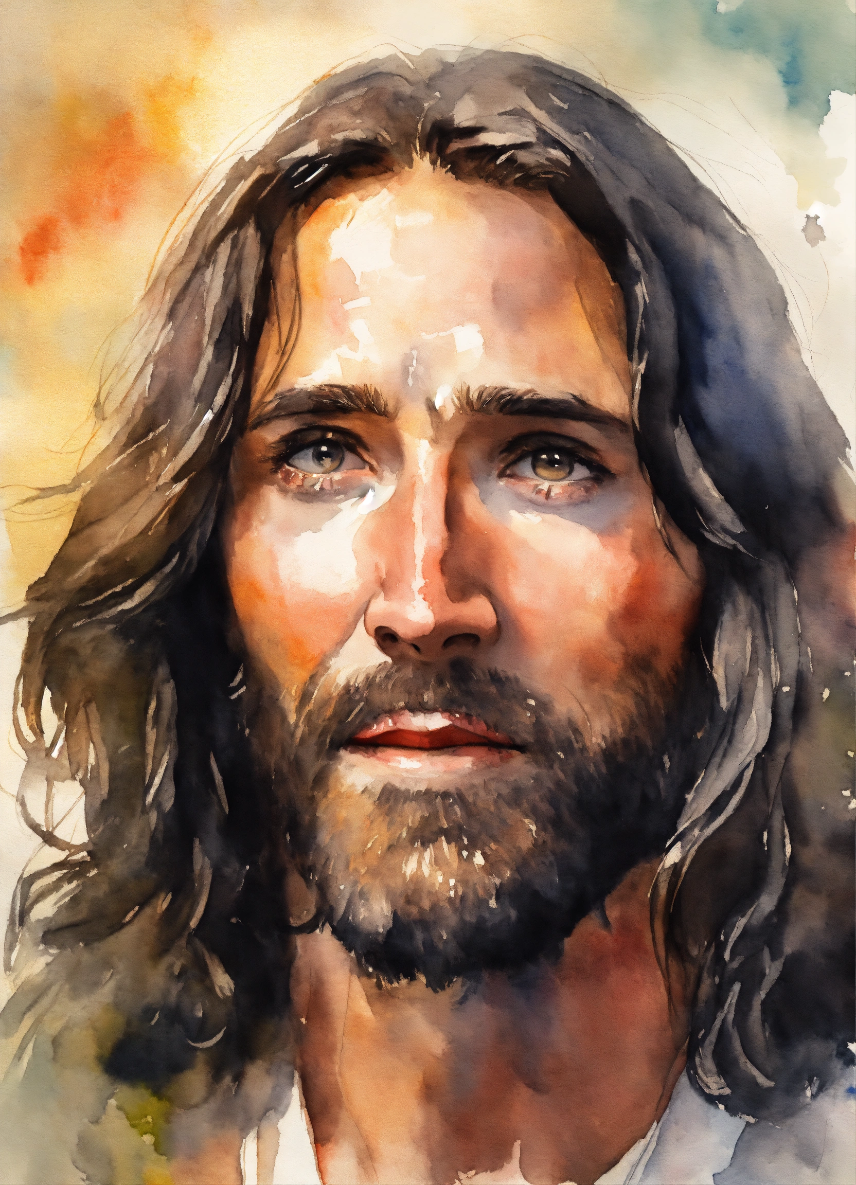 Lexica - Jesus Christ, extremely detailed face with crow's feet ...