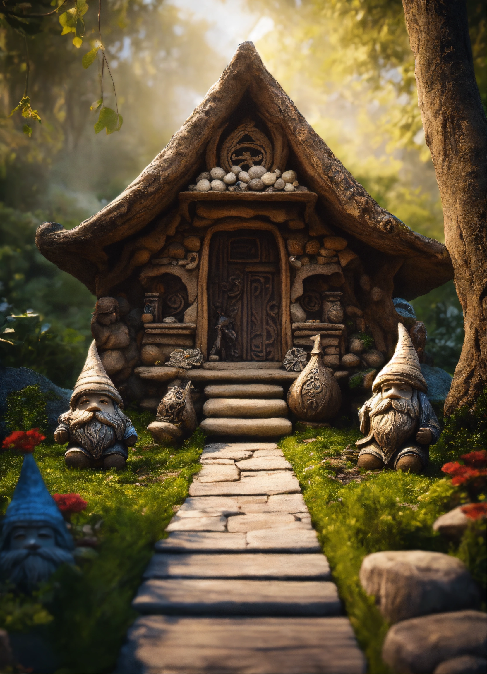 Lexica - An ancient spiritual stone meditative gnomes fairy tale style ...