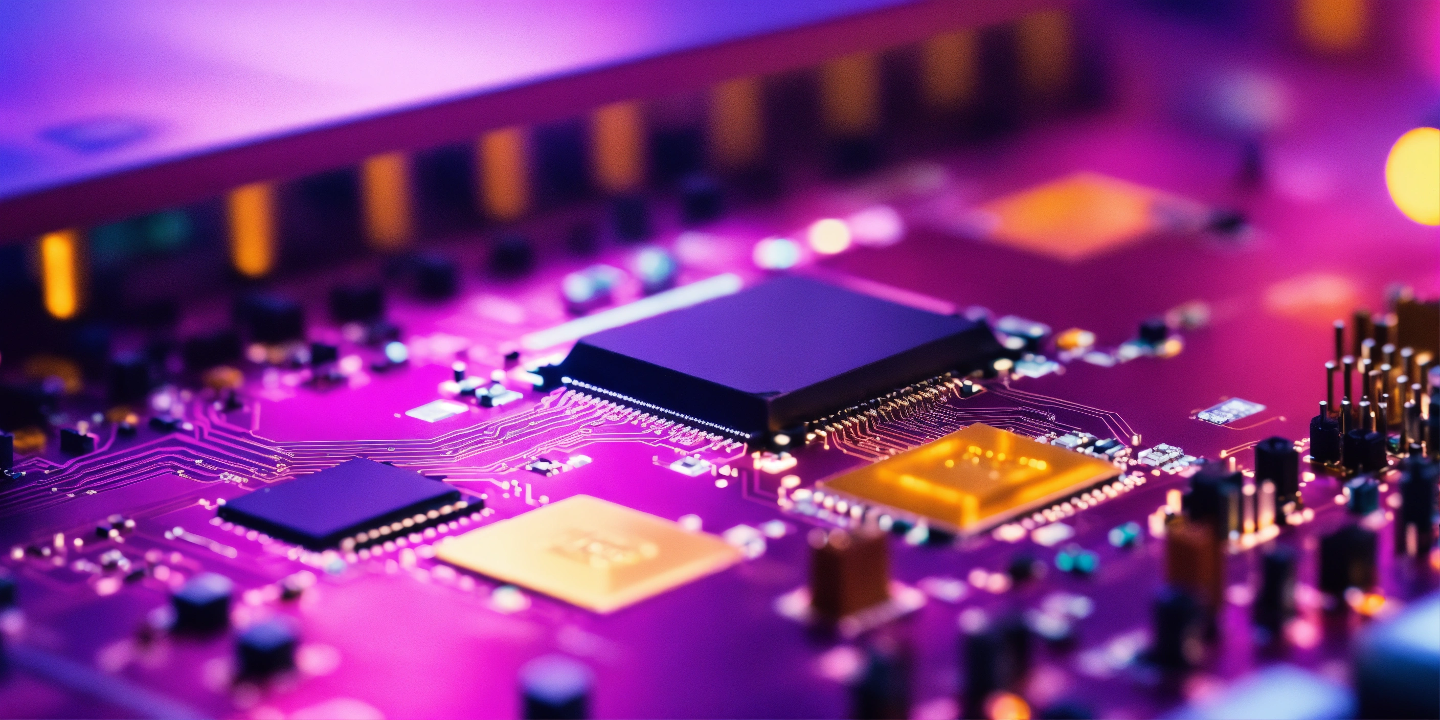 Lexica - Closeup on electronic circuit board with processor ...