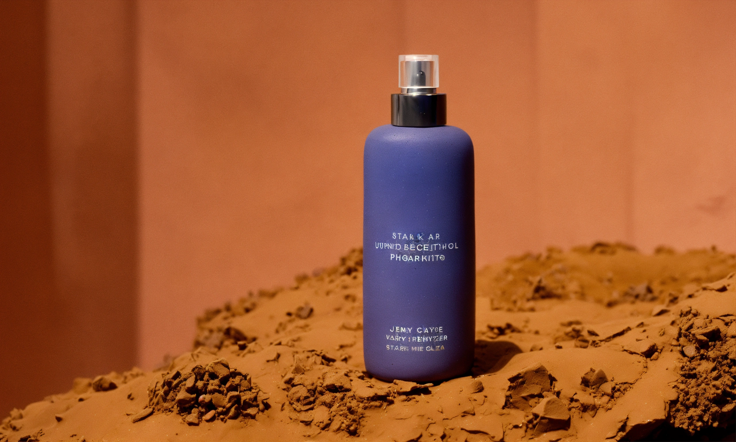 Lexica - Hand-made modeling clay, close-up view of fragrance bottle ...