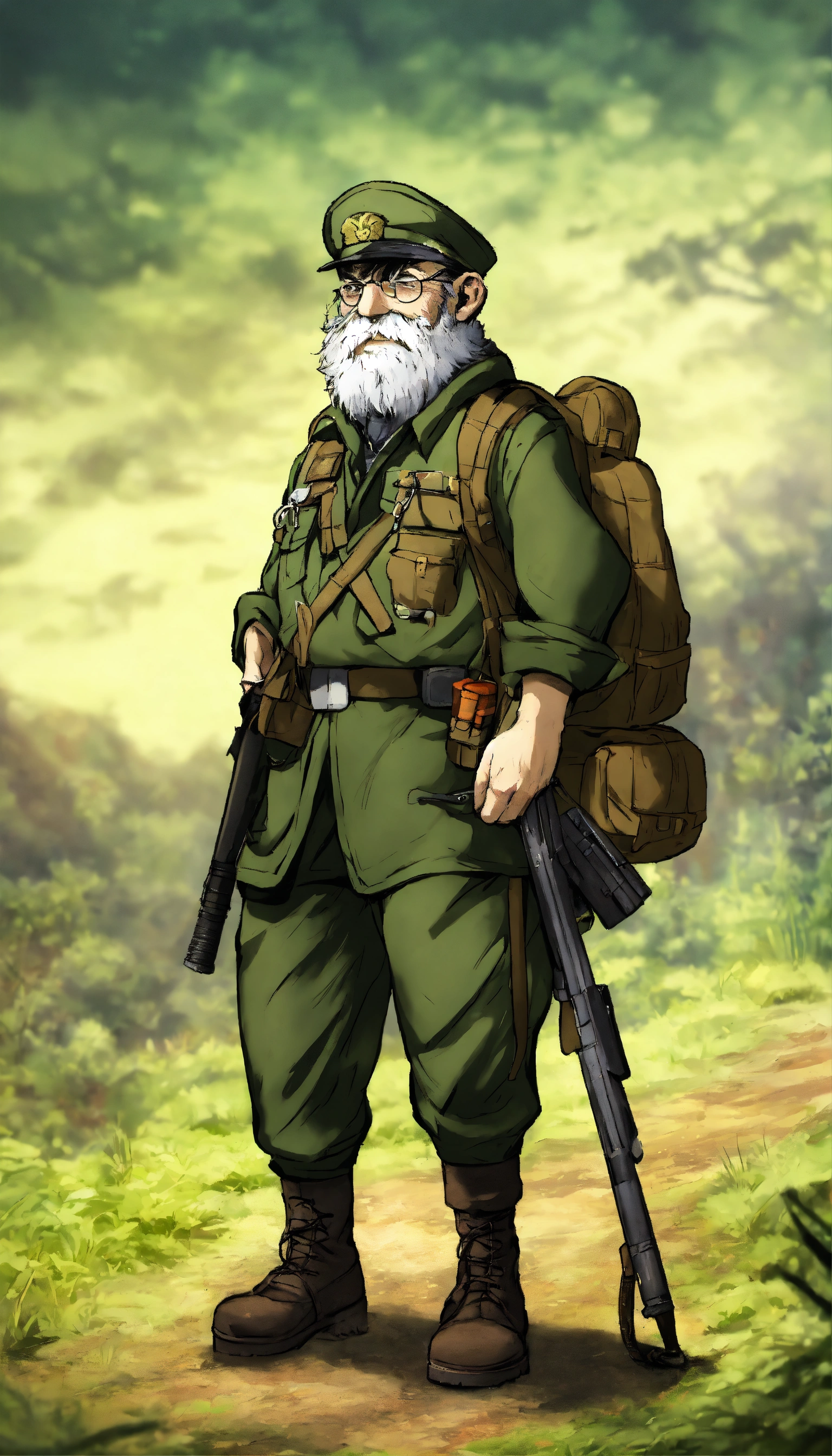 Lexica - Old soldier guerilla in hunter x Hunter style