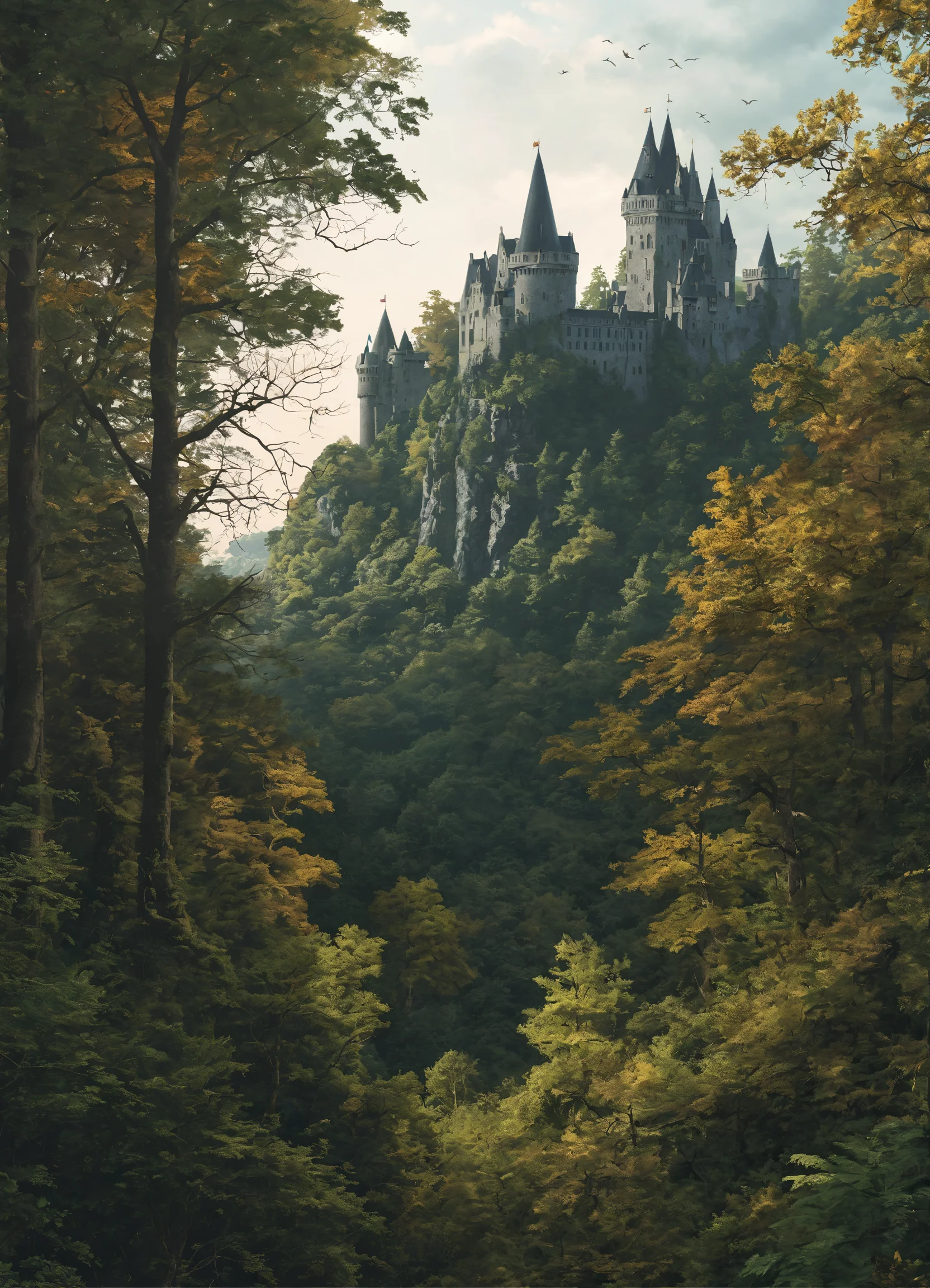 Lexica - Very high detailed, ultra realistic, 2d illustration, forest ...