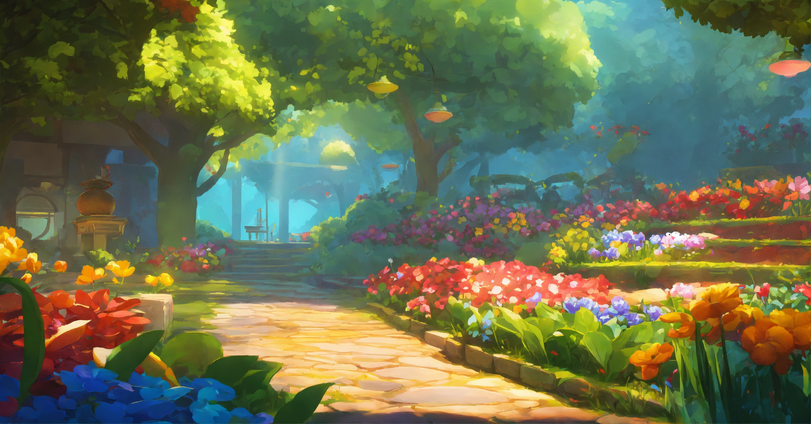 Lexica - Design a vibrant and engaging background for a color-matching ...