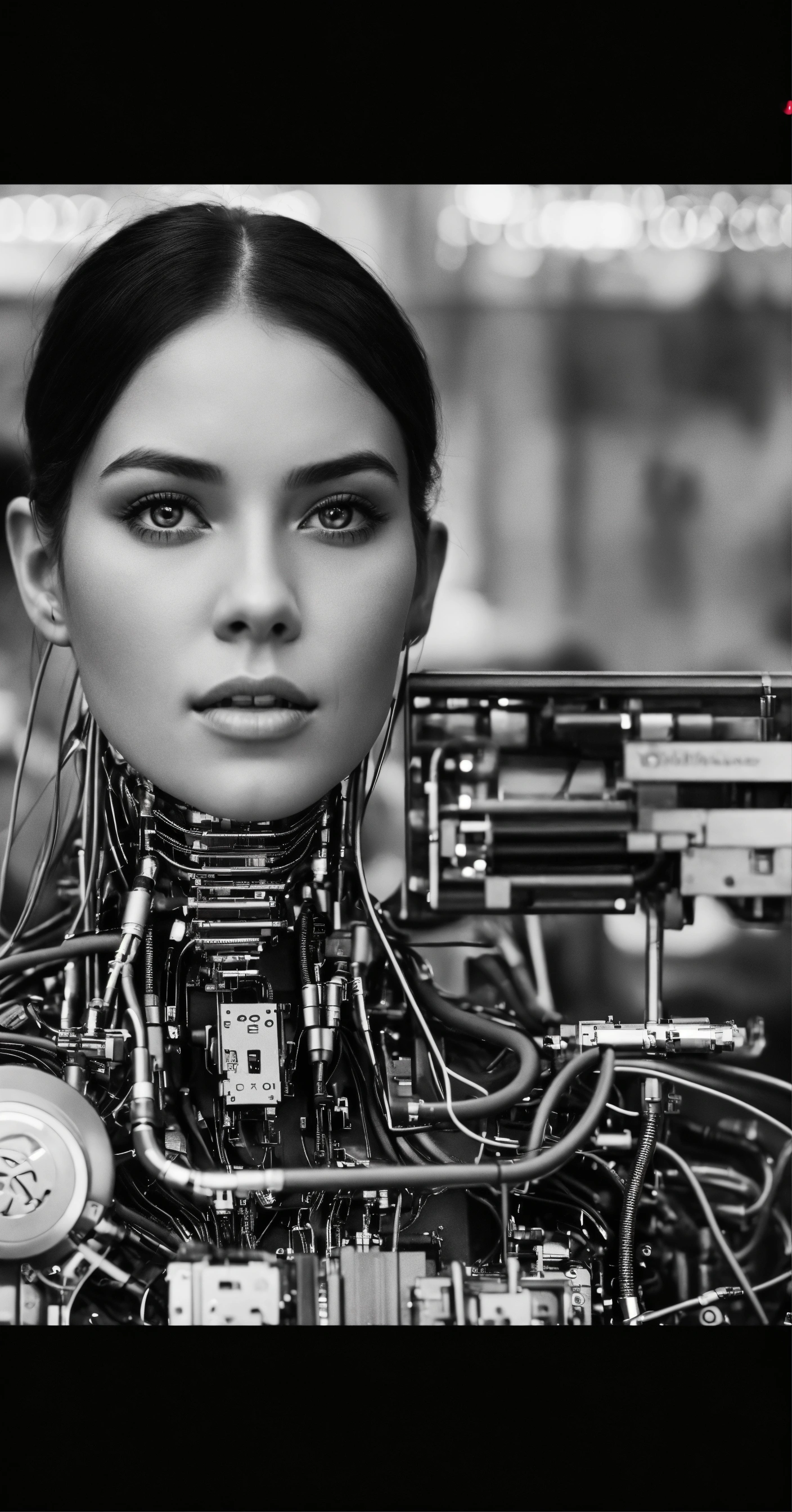 Lexica - Half machine half american women intelligent teaching you about AI