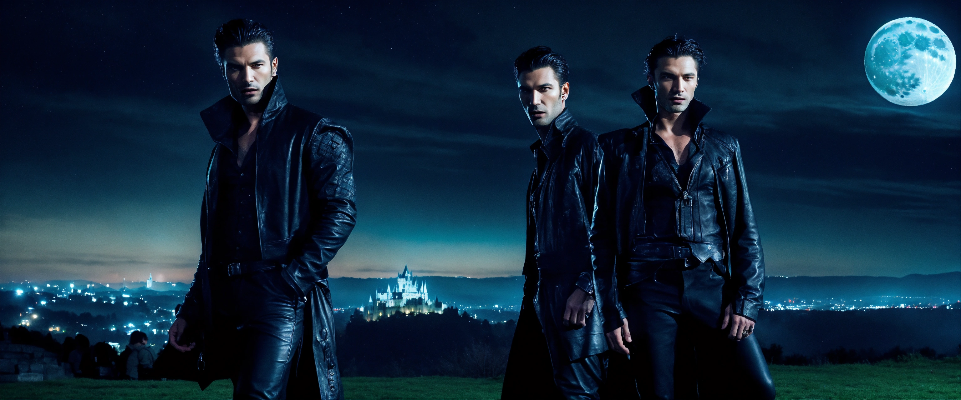 Lexica - A photo quality image of modern day group of vampire hunters ...