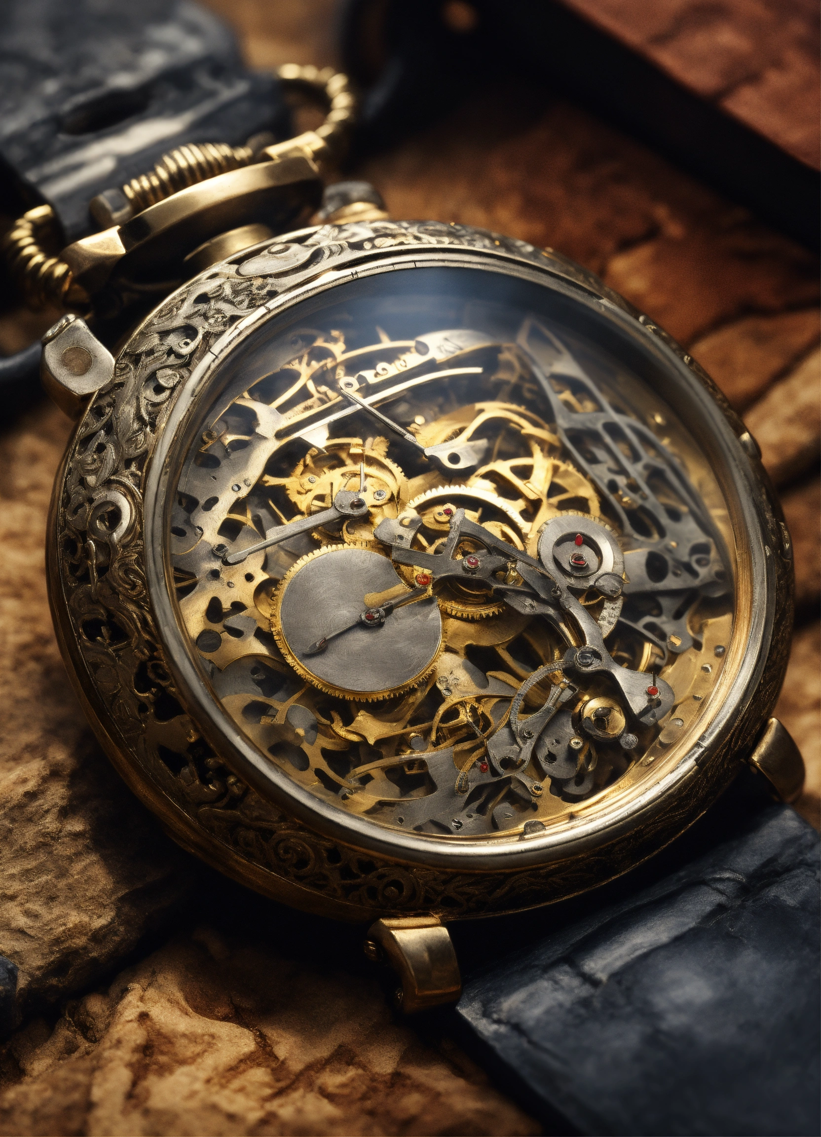 Lexica - Edo Period Skeleton watch, Ford Hallam Style, Shibuichi, tsuba ...