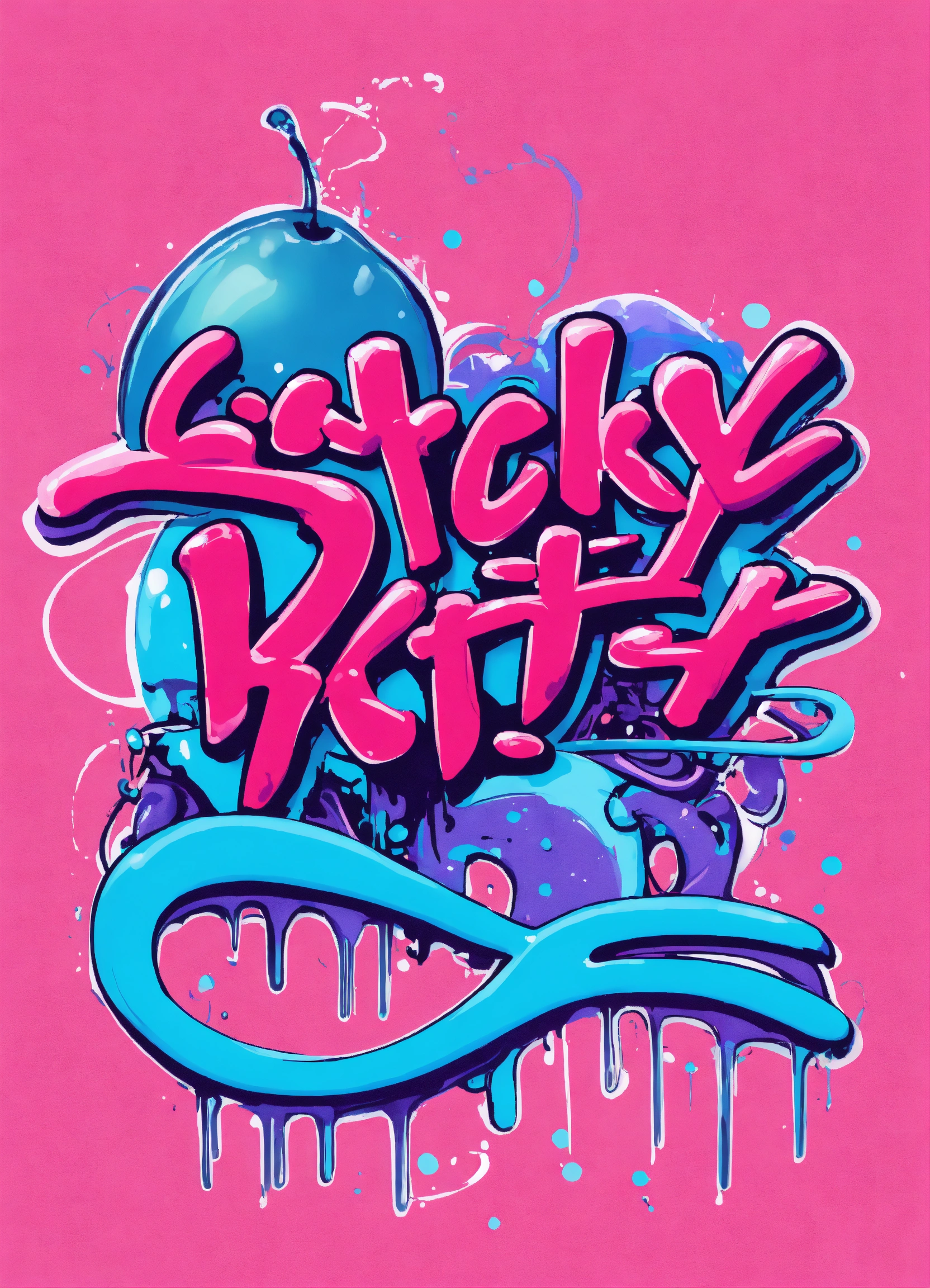 Lexica - Generate a graffiti logo in cursive graffiti art that says ...