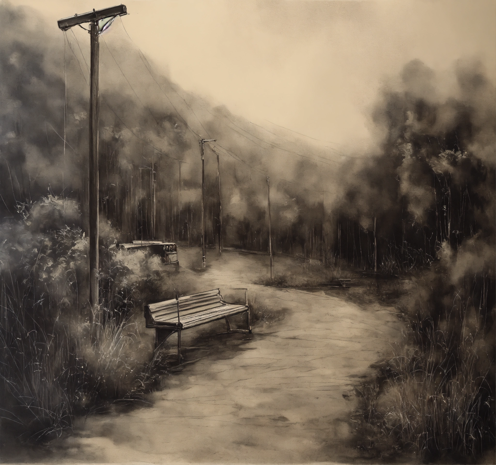 Lexica - Create me a portrait of music where merely the lines are ...