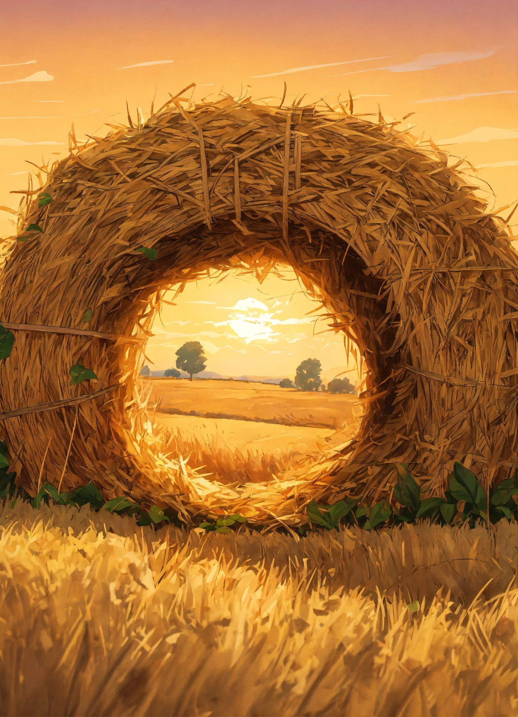 Lexica - A bundle of straw, head out of the straw, comics and embrace ...