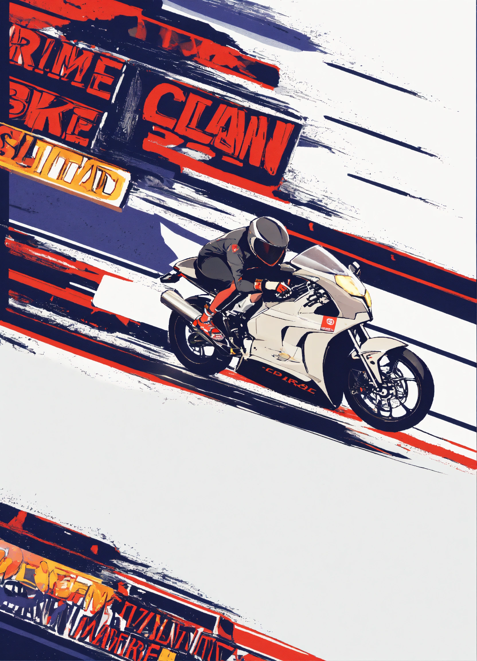 Lexica - Clean modern bike drag race bike badge stickers