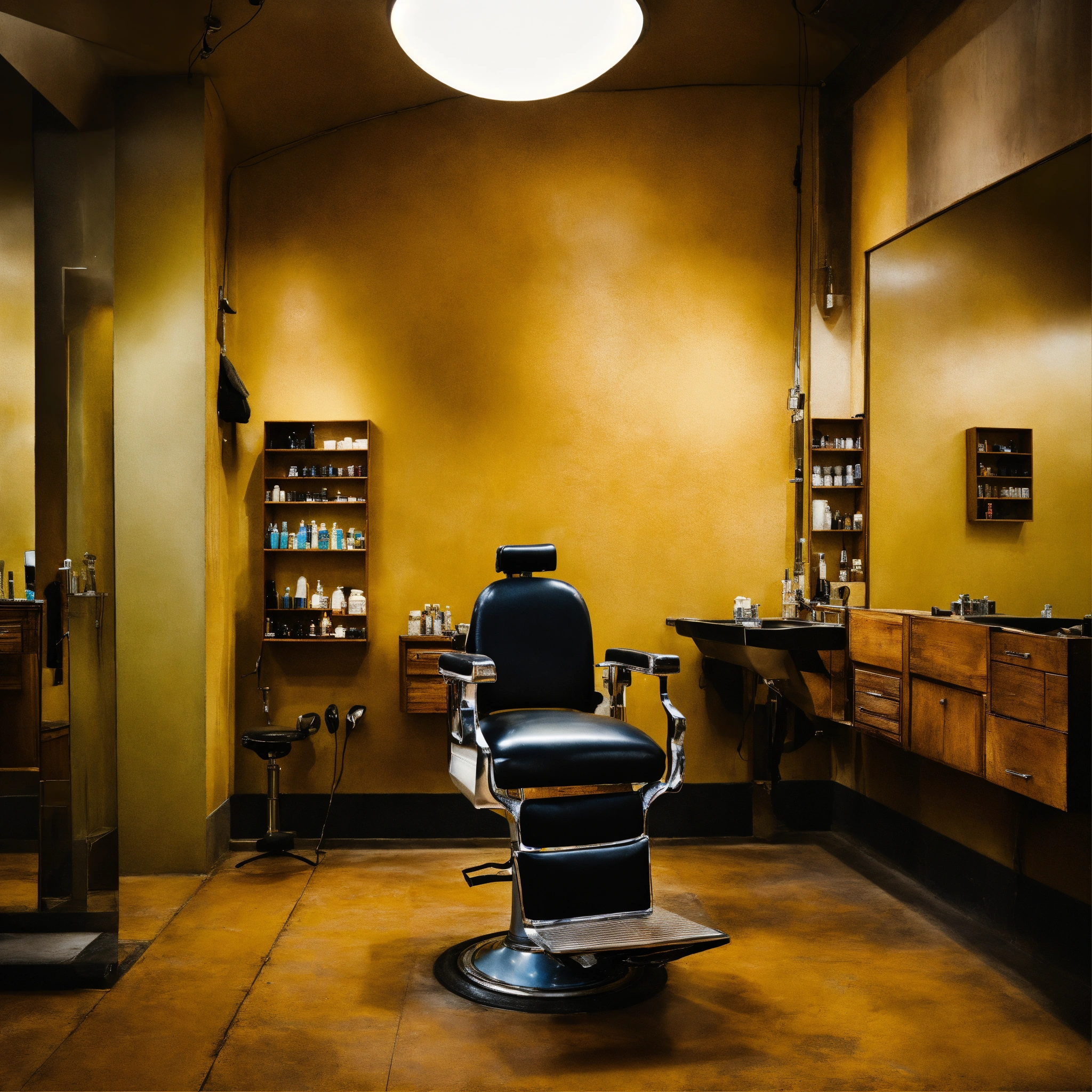 Lexica - High-resolution photograph in a landscape abstract, a barber ...