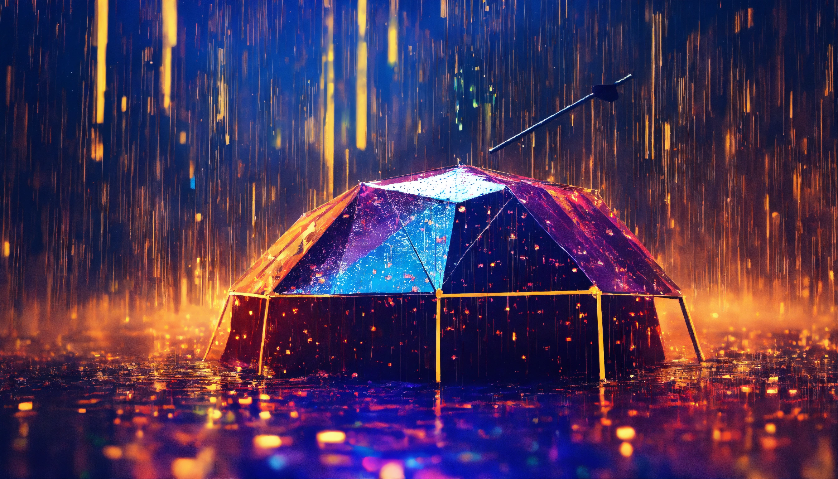 Lexica - Abstract crypto rain