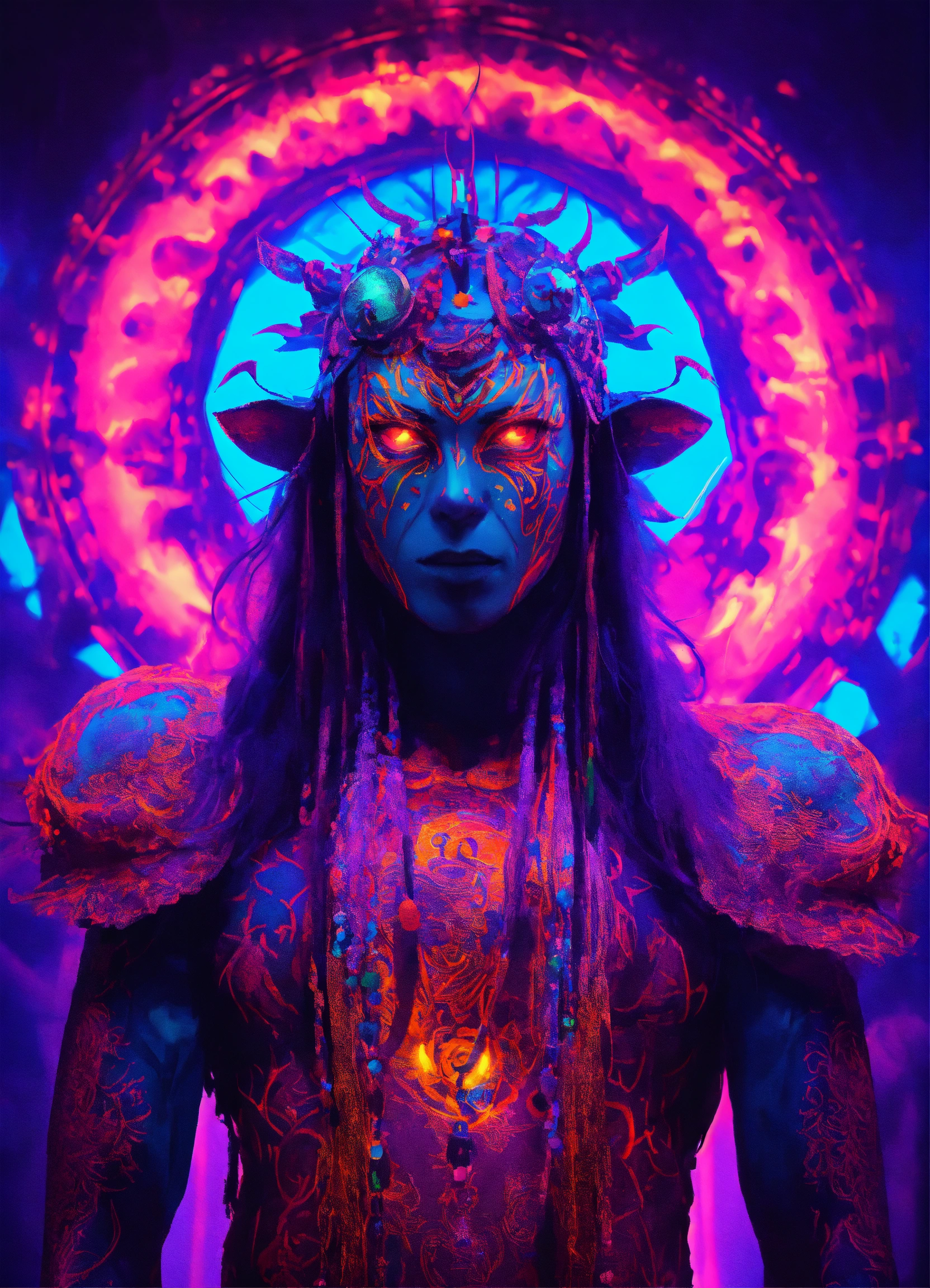 Lexica - Full body the grudge Bahpomet in Blacklight DMT demon dubstep ...