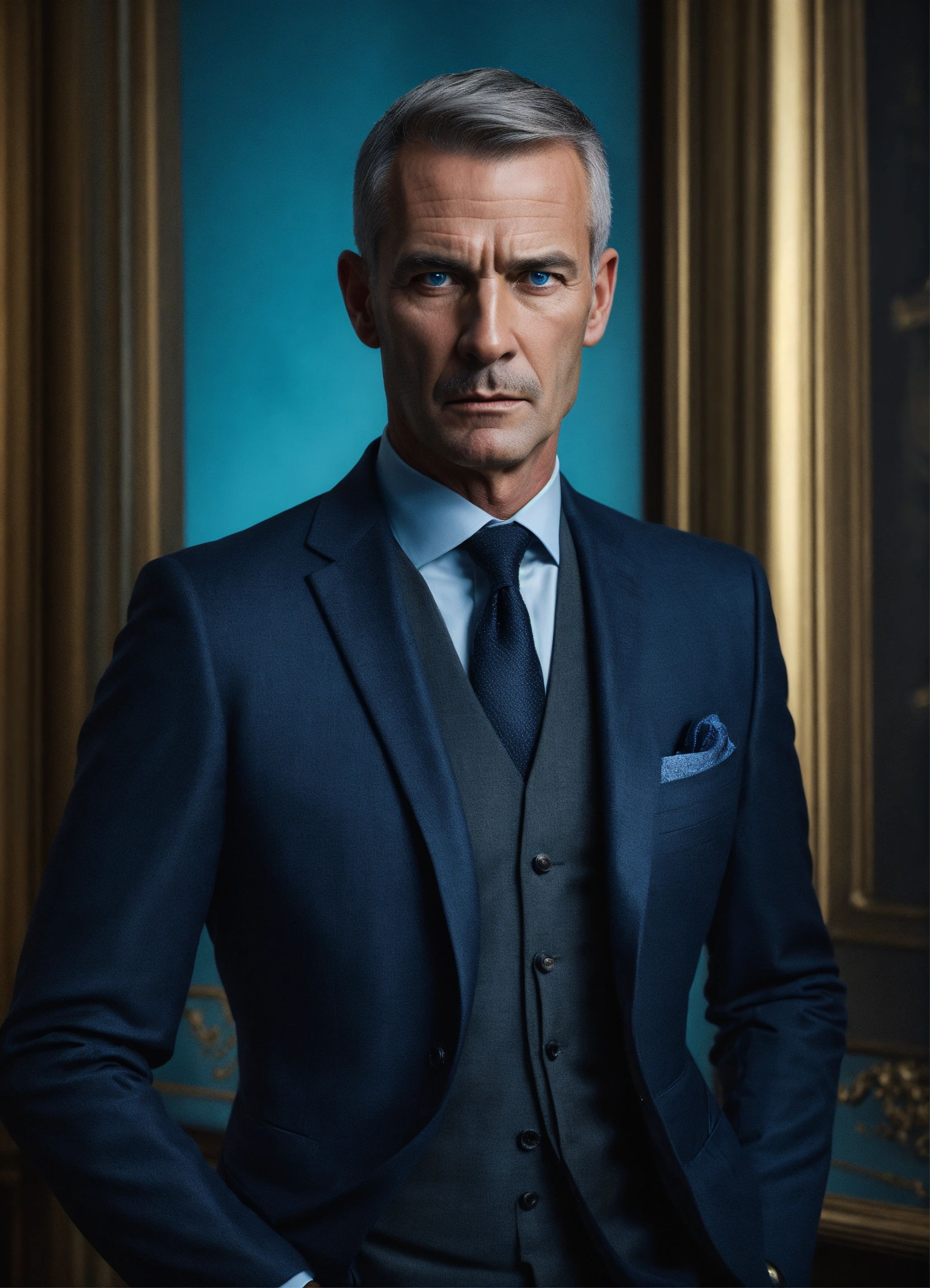 Lexica - A realistic photo of a thin elegant 50-year-old french man ...