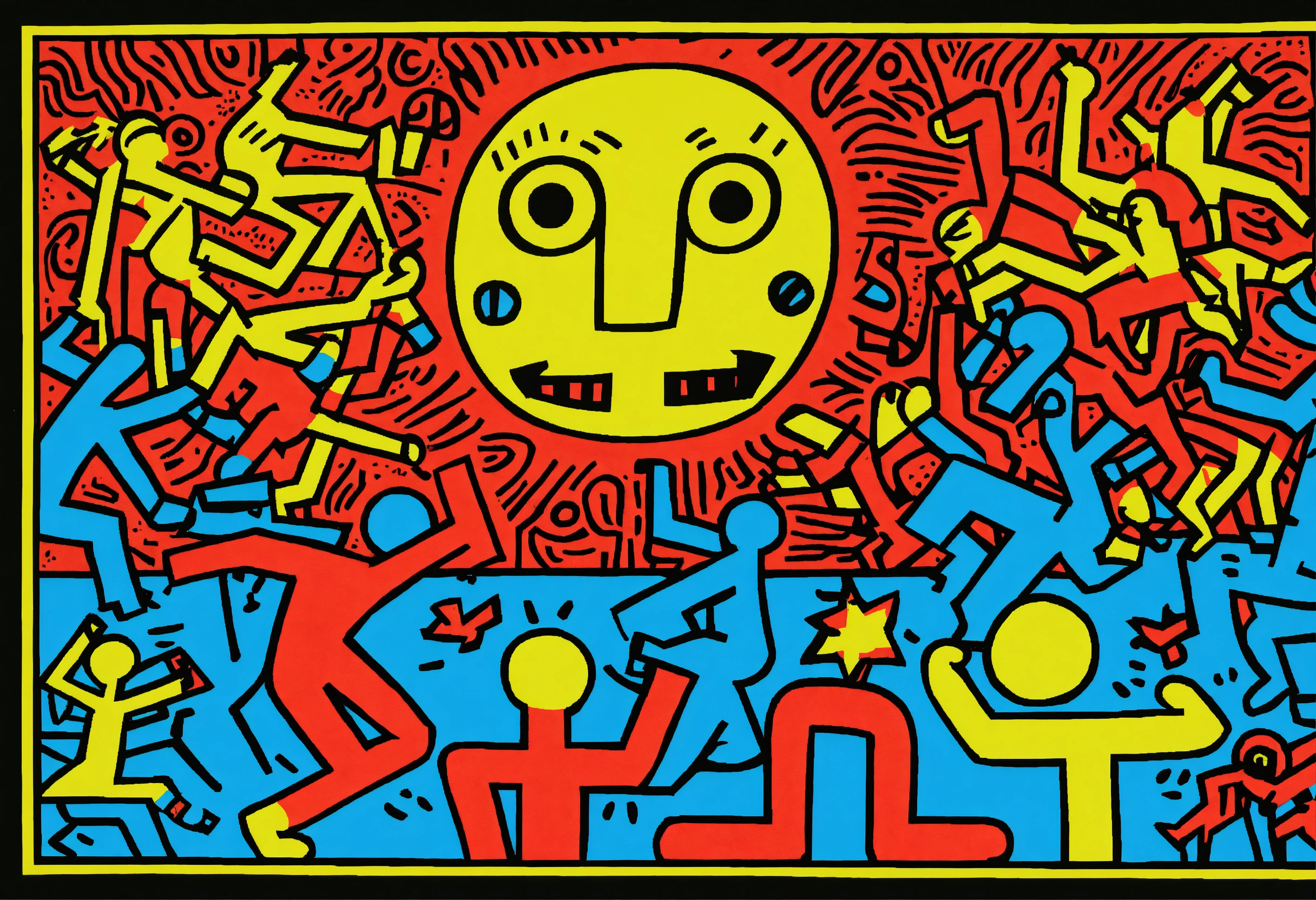 Lexica - No to violence against women, Keith Haring style