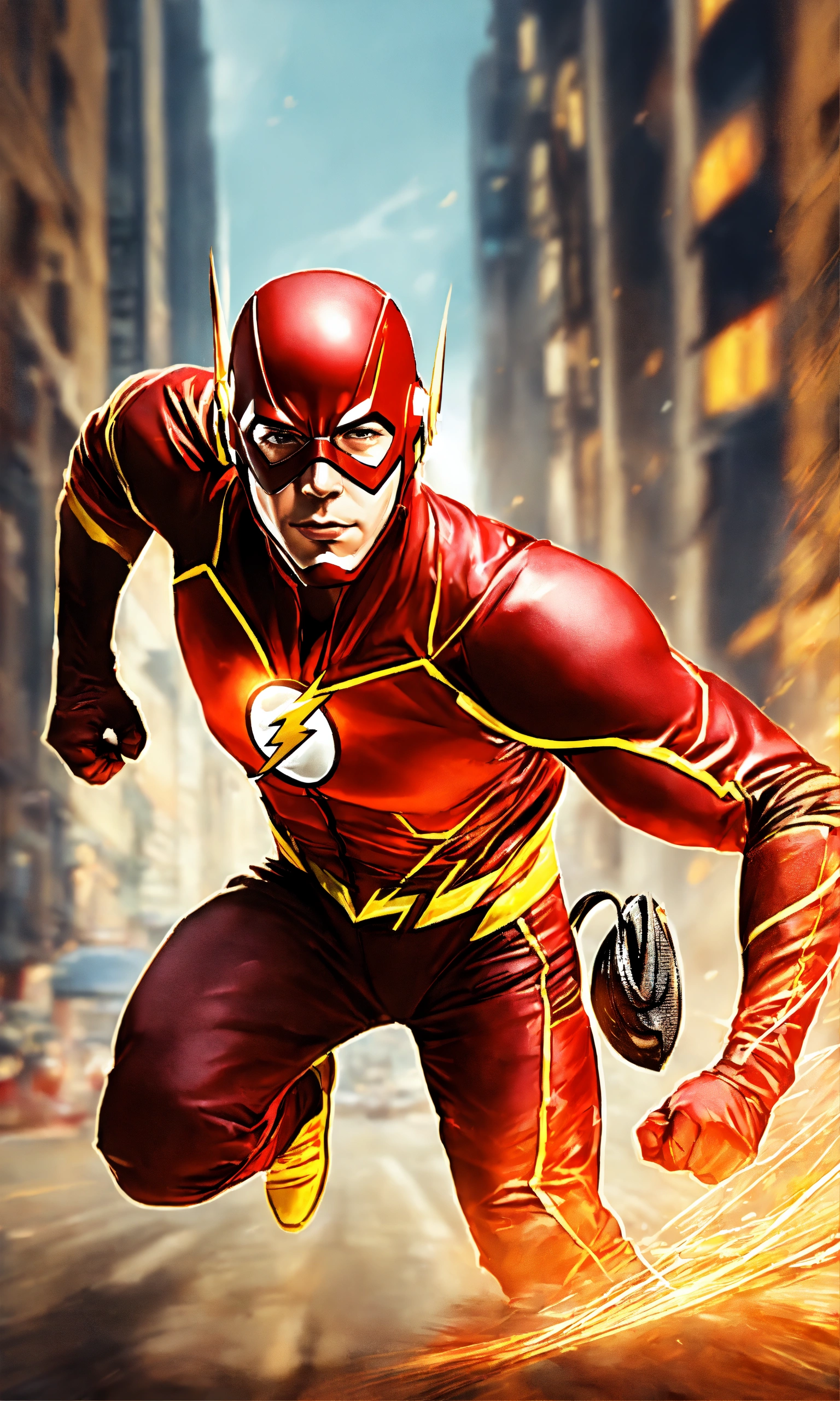 Lexica - Realistic, The flash fighting with thief, thief wearing a mask ...