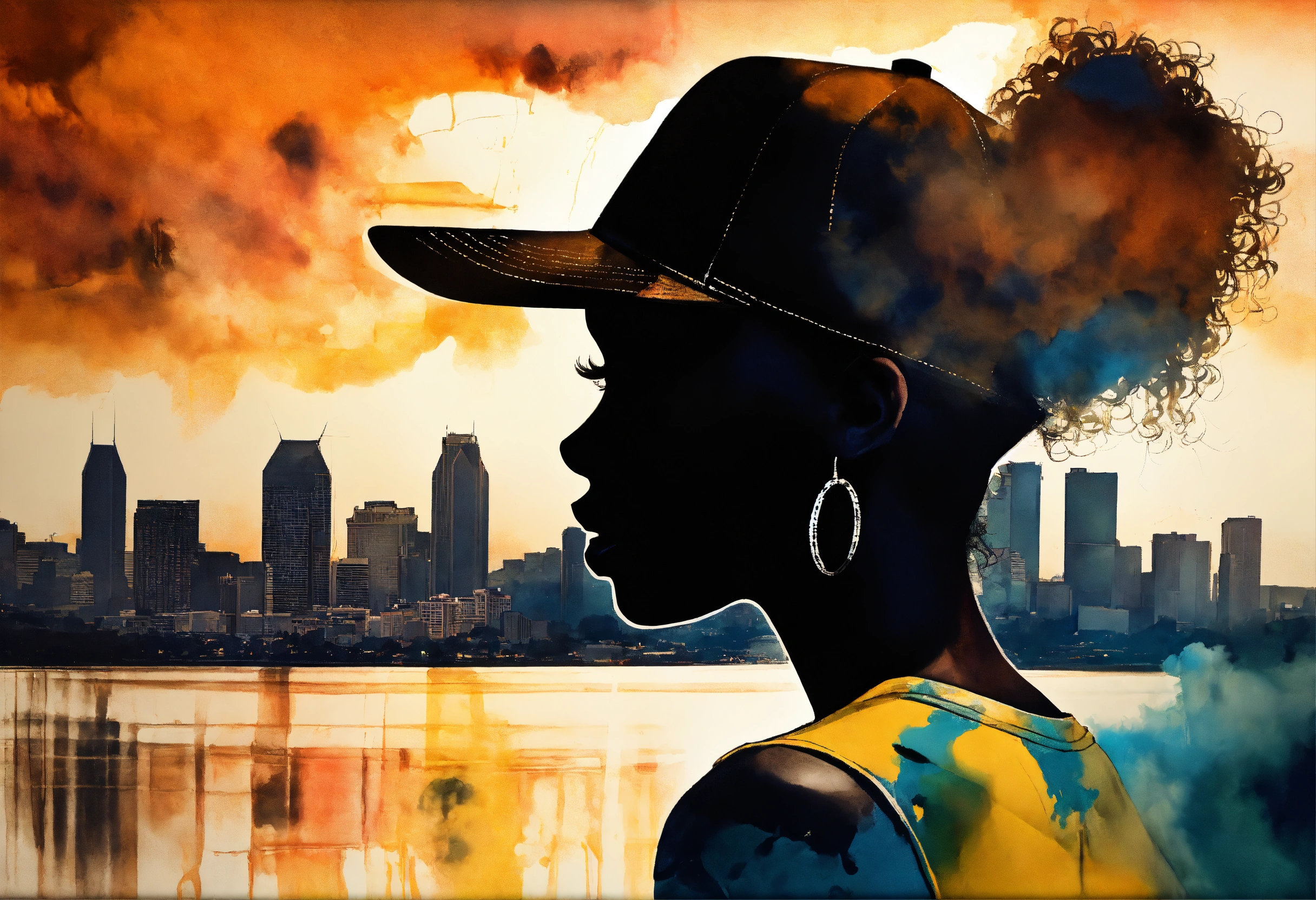 Lexica - Exquisite ink painting on a pure white paper background, where ...