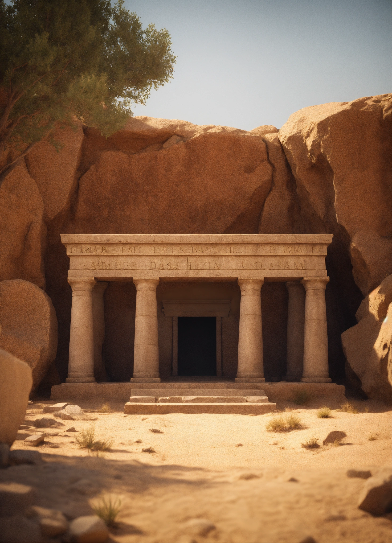 Lexica - Very Simple tomb where moses died cinematic, 8k