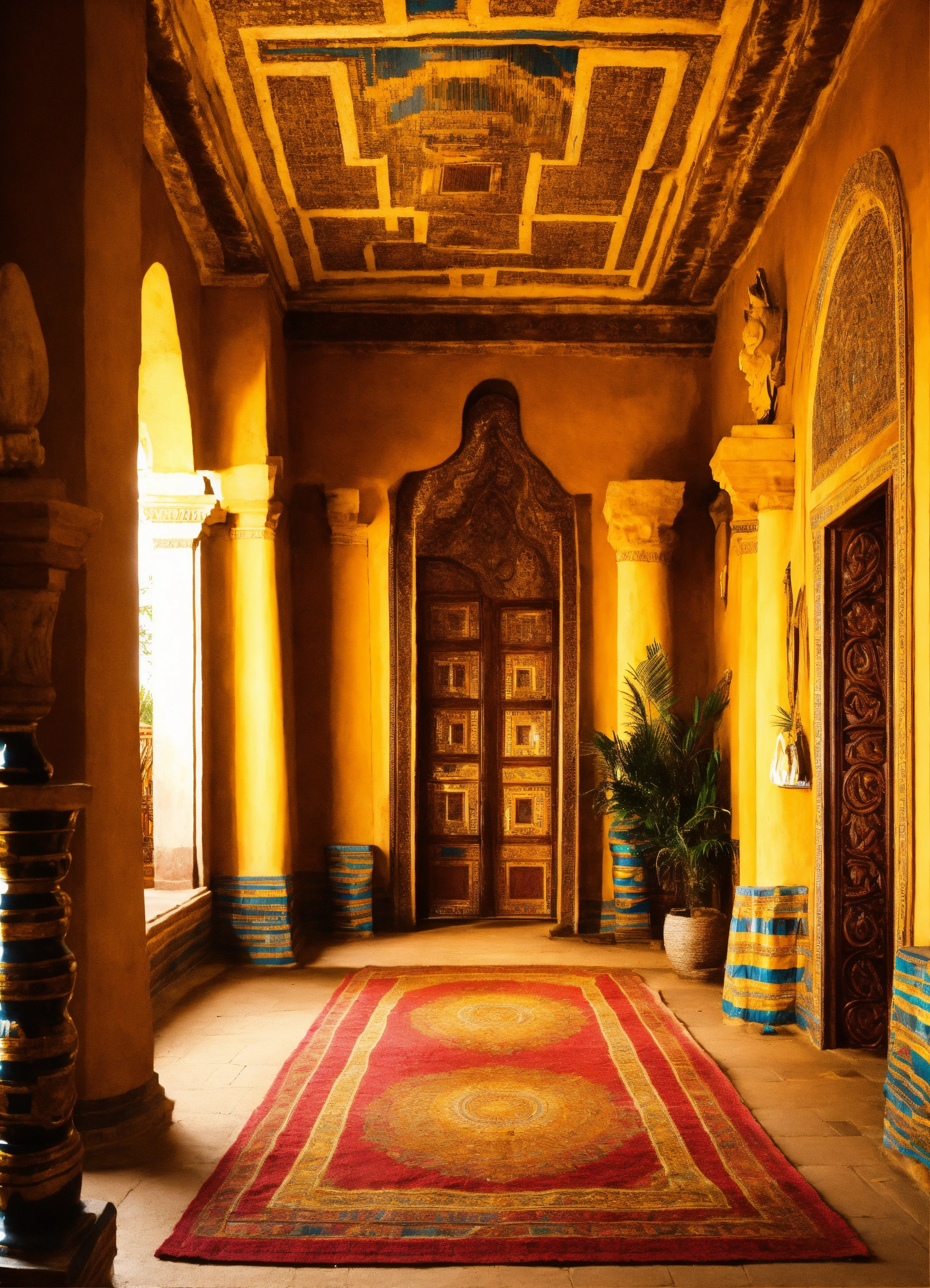 Lexica - A large beautiful african royal palace