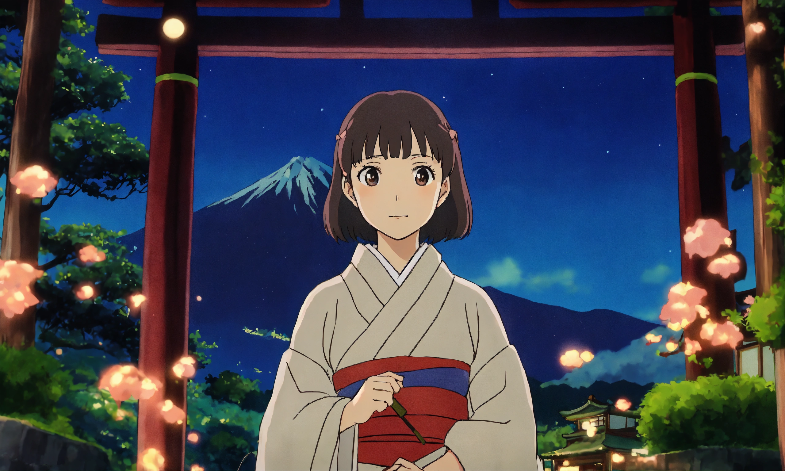 Lexica - Hayao Miyazaki anime screenshot girl enjoying, She wearing ...