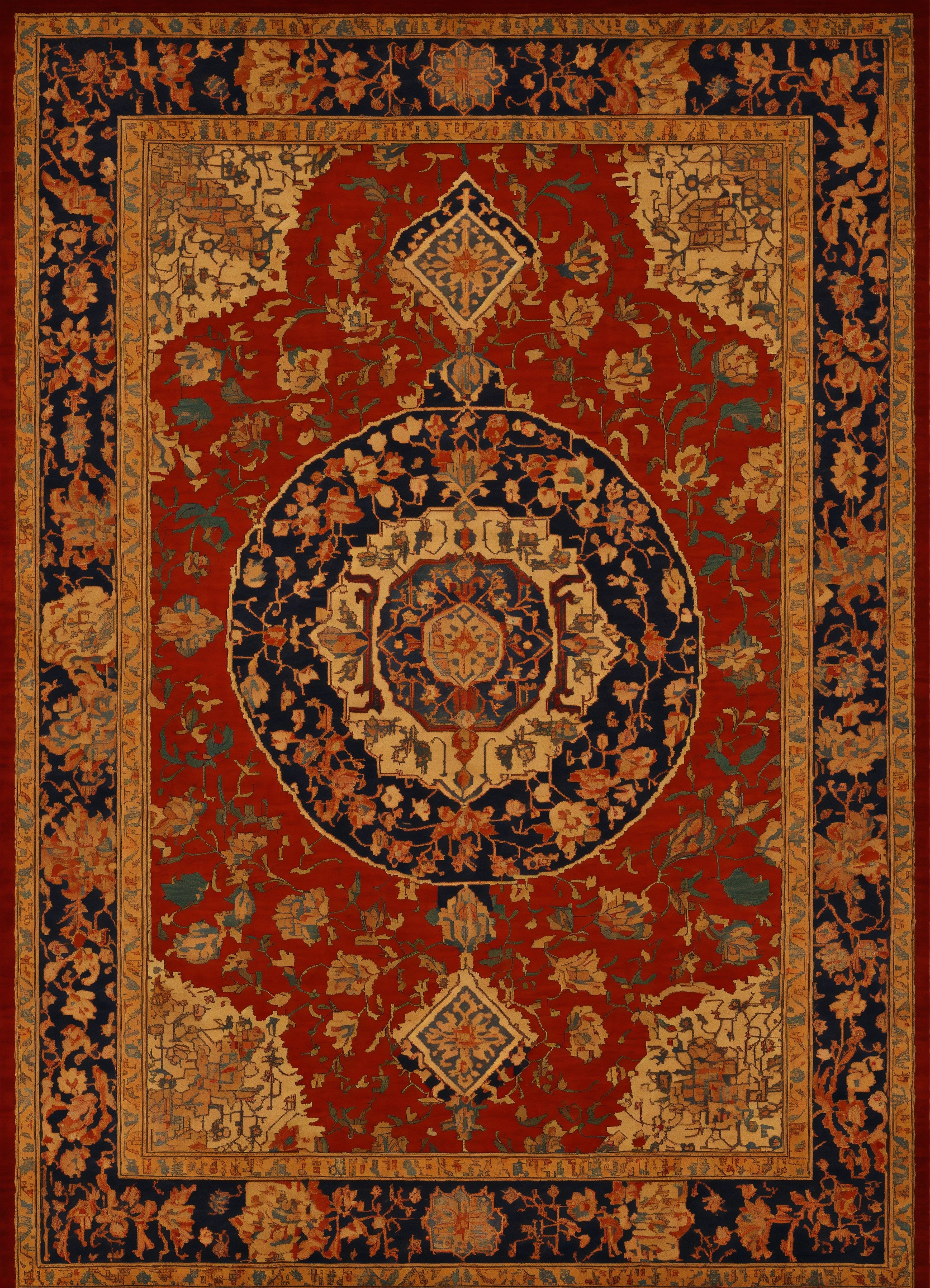 Lexica - A dmt design Persian rug design