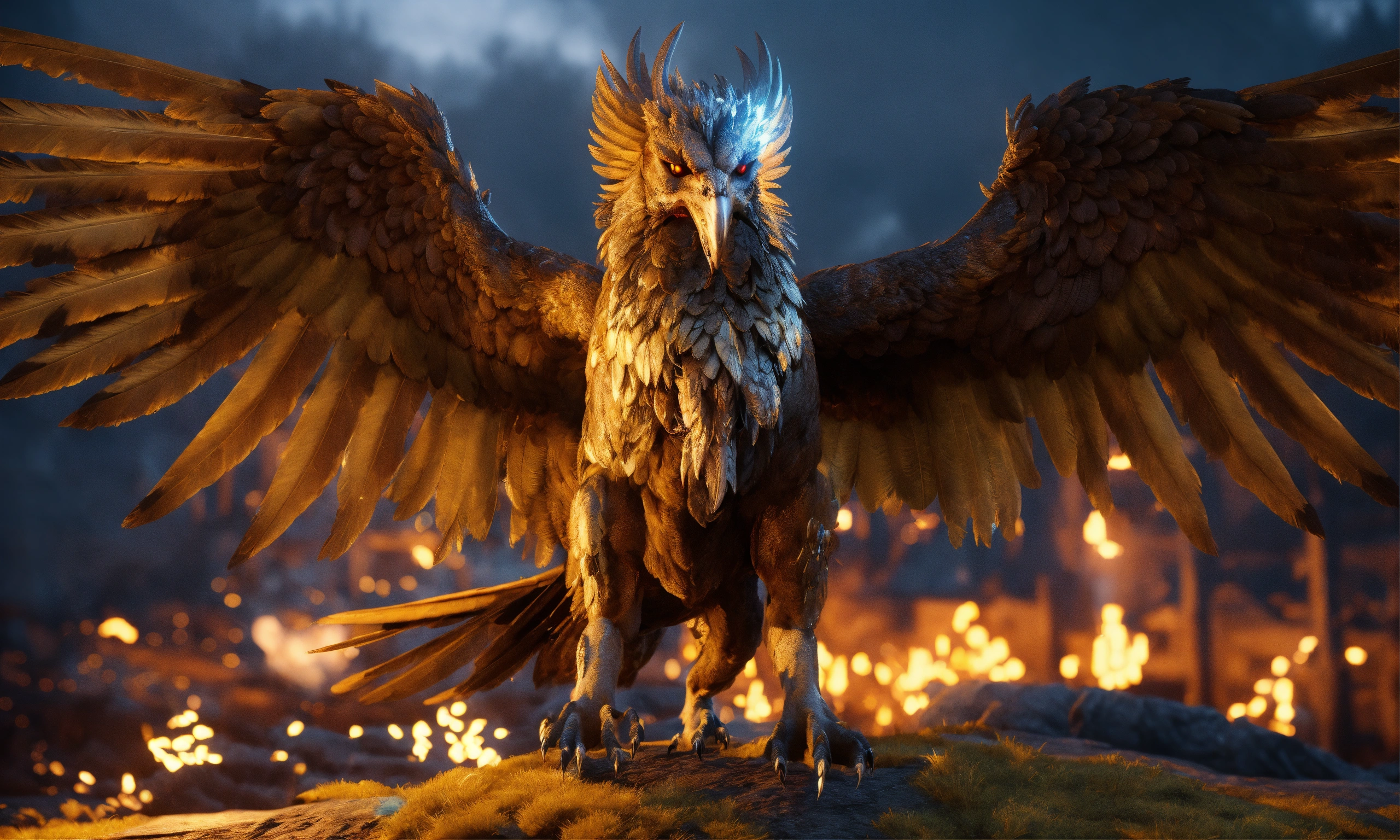 Lexica - An undead griffin. 8k, HDR, unity render