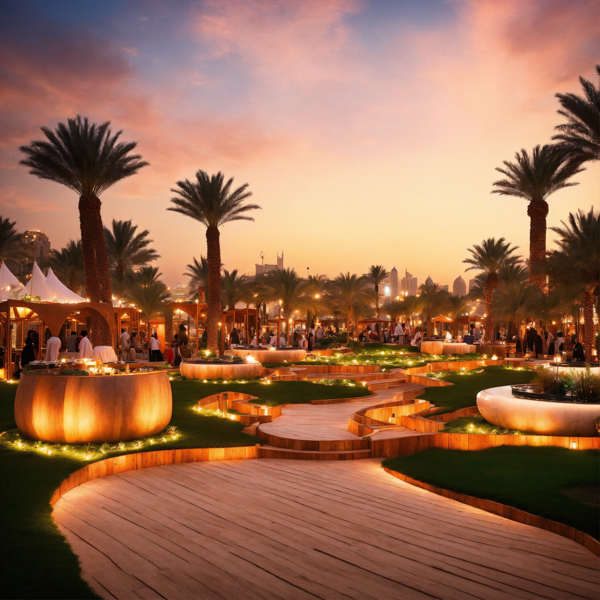 Lexica - Visualize a vibrant scene at the 'Taste of Bahrain' Food ...