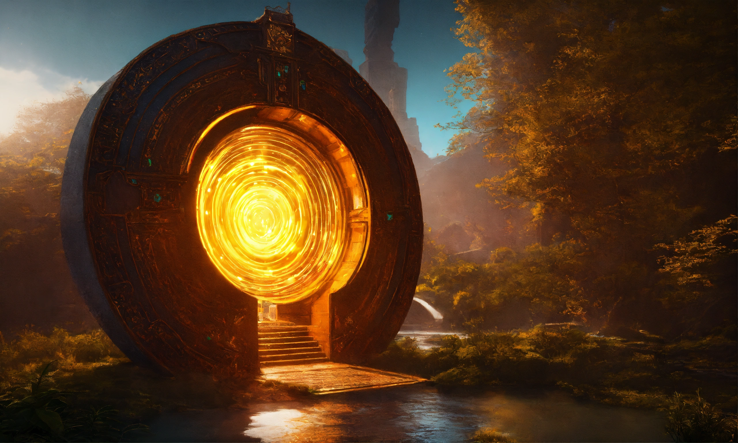 Lexica - Create an image with several dimensional portals