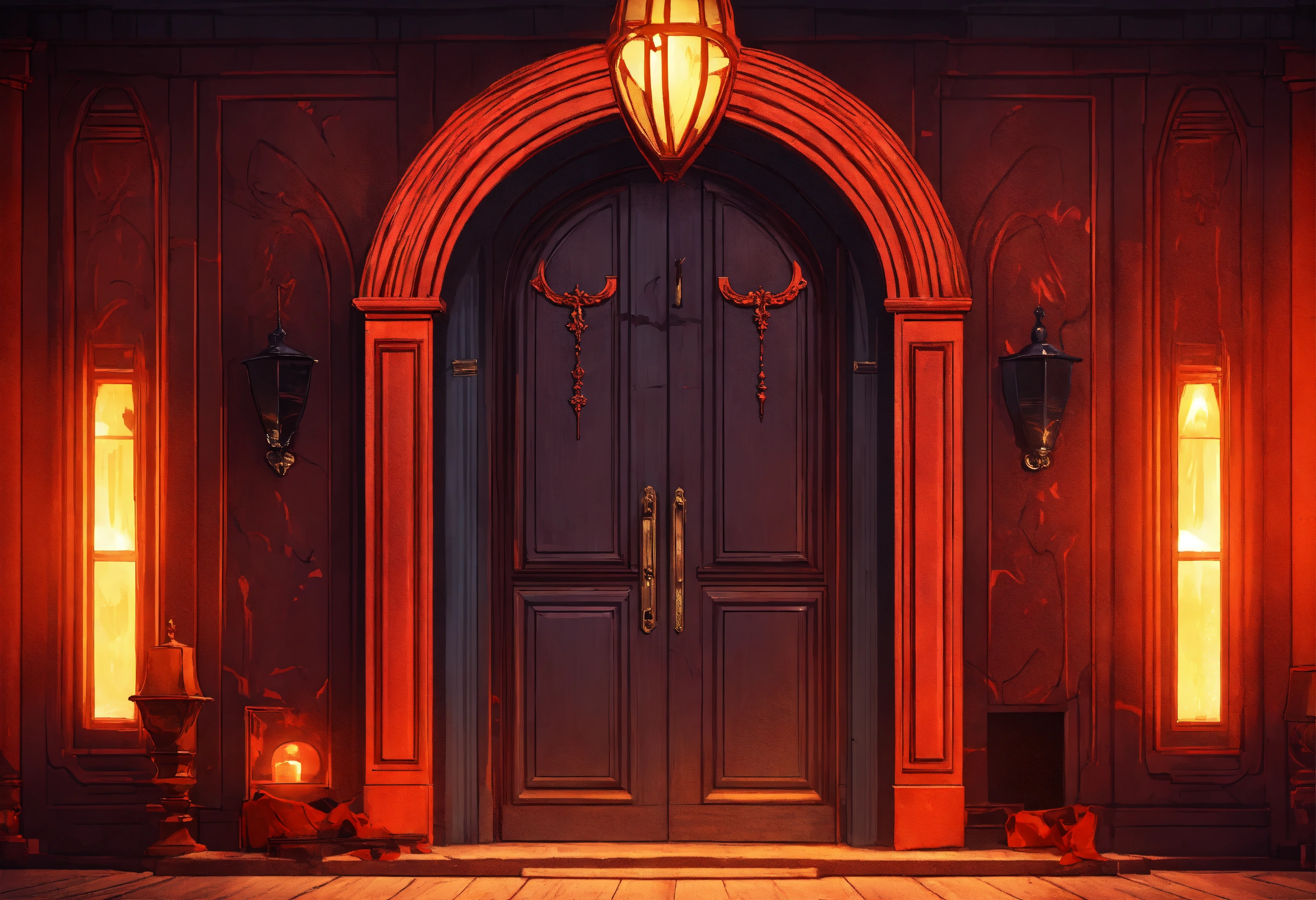 Lexica - A dark modern vampire manor door